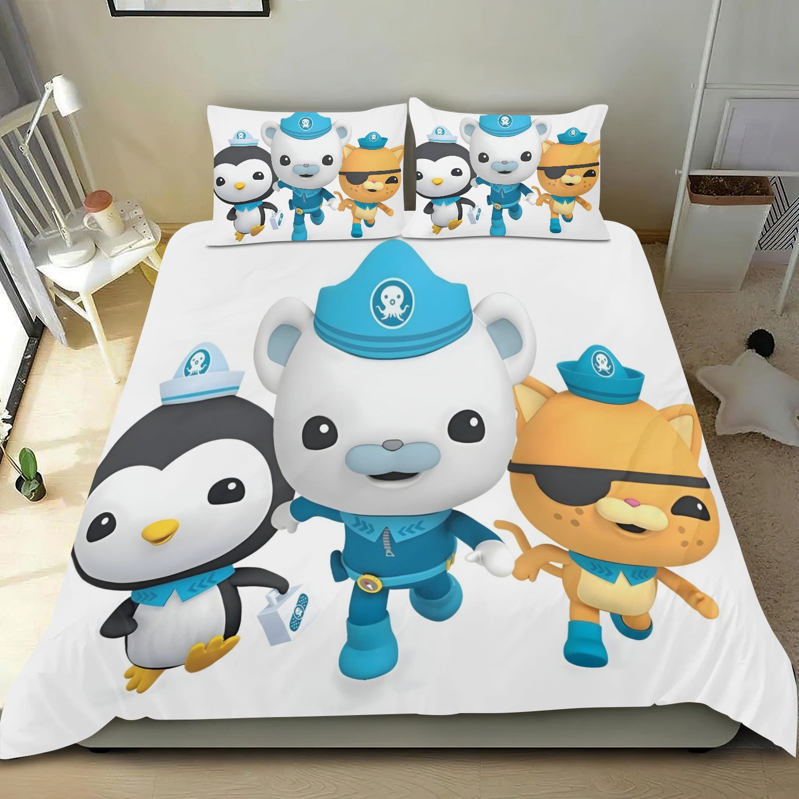 Octonauts Themed Bed Sheet Set Three Piece Set 53x79 Inches Comfortable ...