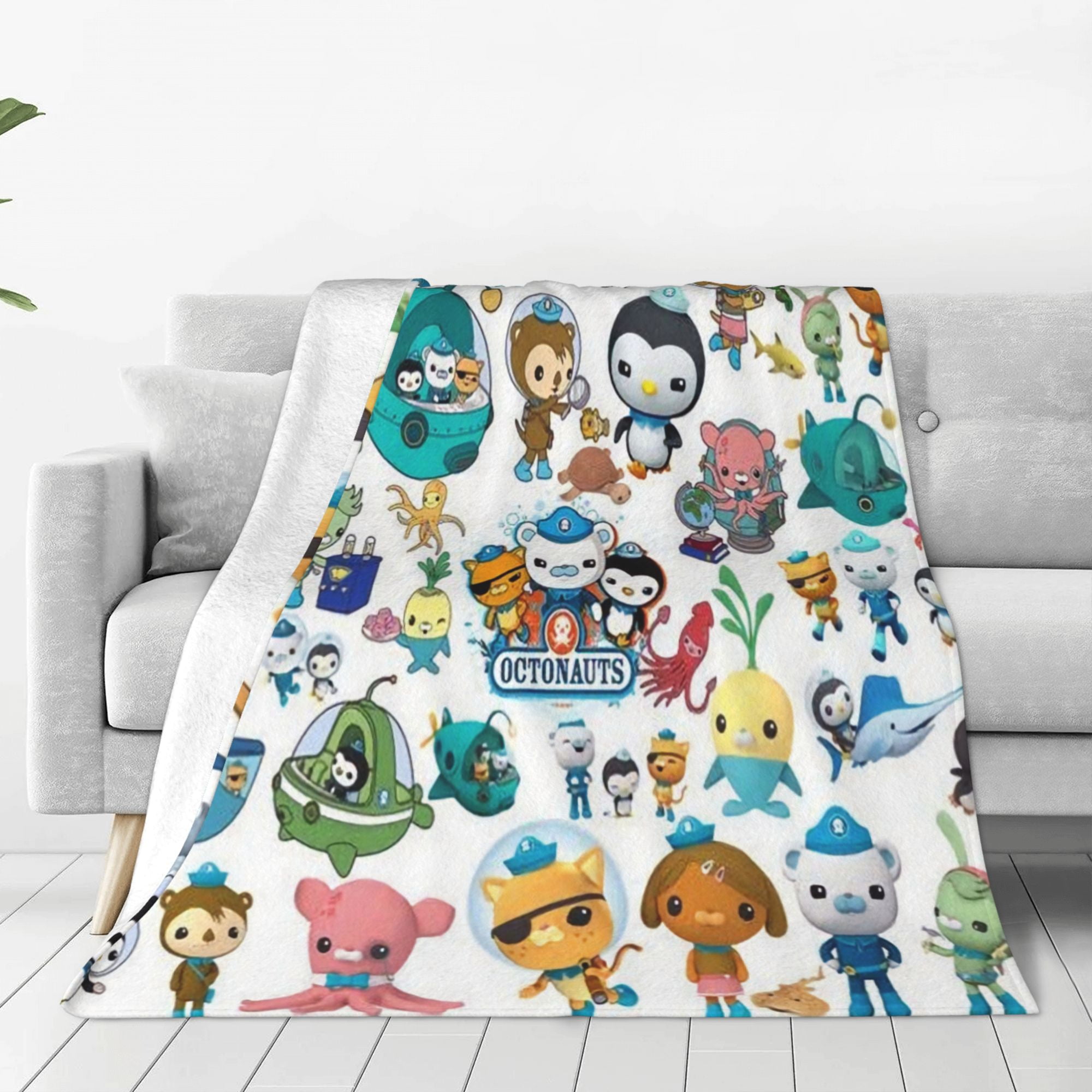 Octonauts Throw Blanket Soft Plush Travel Blanket For Bedroom Living ...