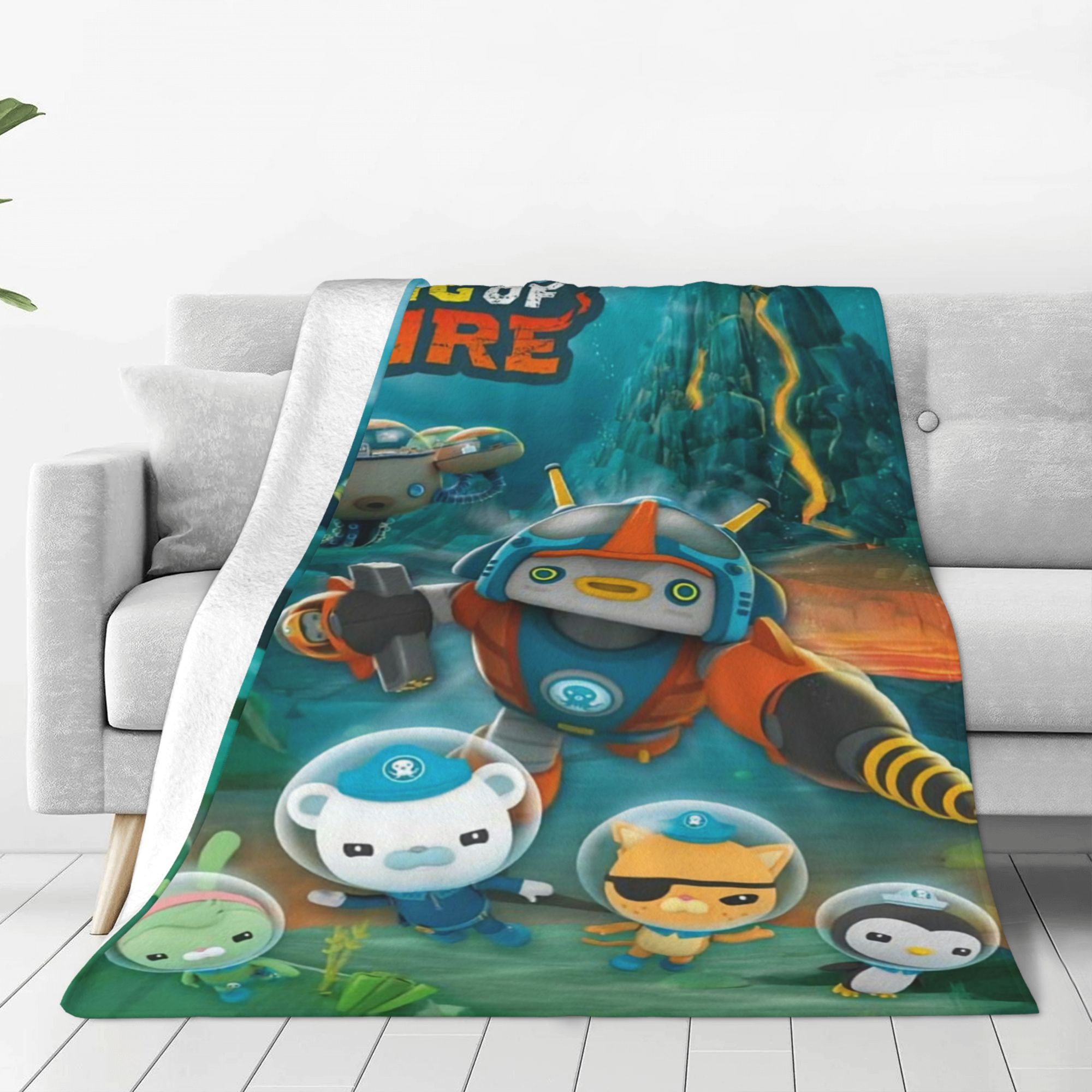 Octonauts Throw Blanket Soft Plush Travel Blanket For Bedroom Living ...