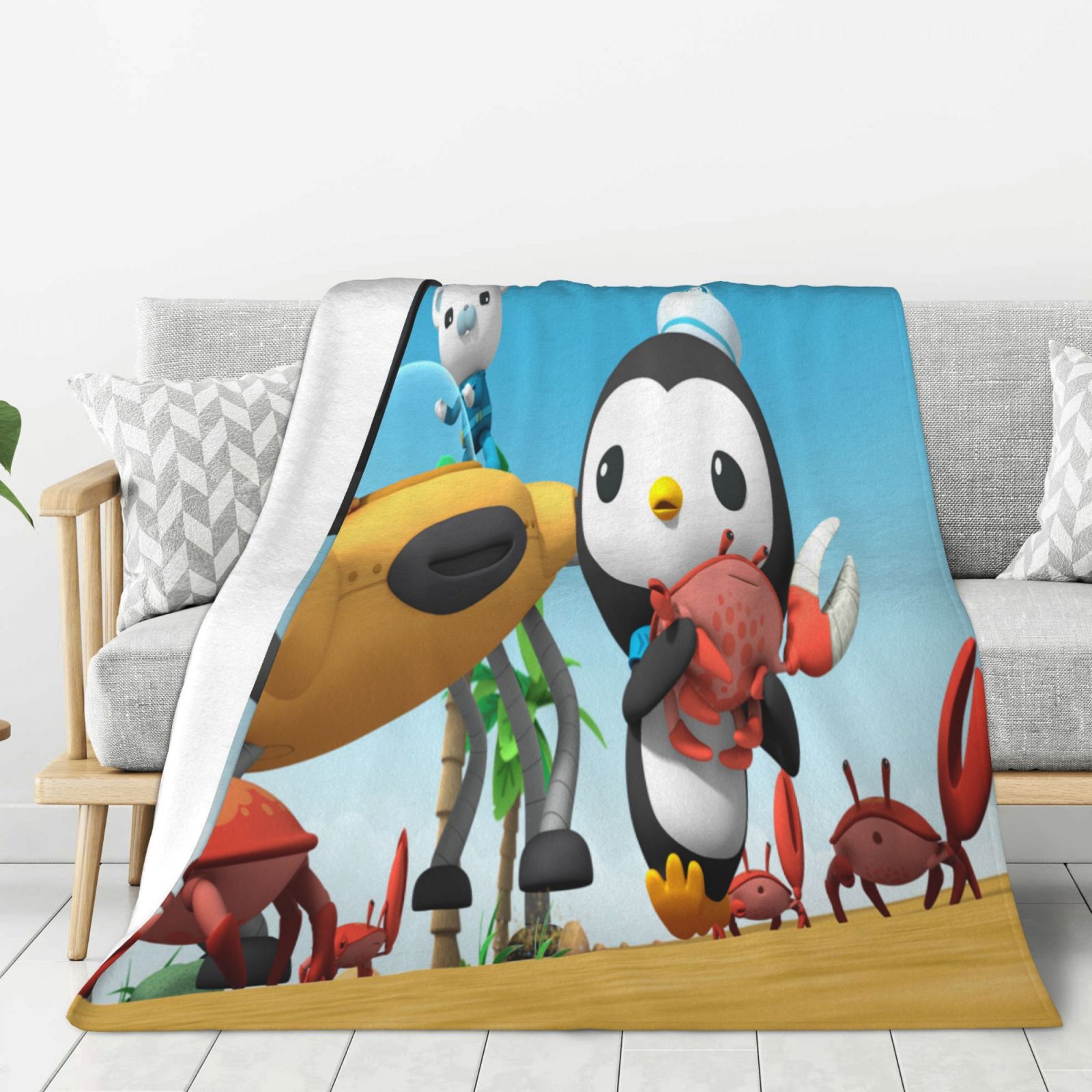 The Octonauts Throw Blankets 50"X40" Lightweight Cozy Soft Warm Flannel ...
