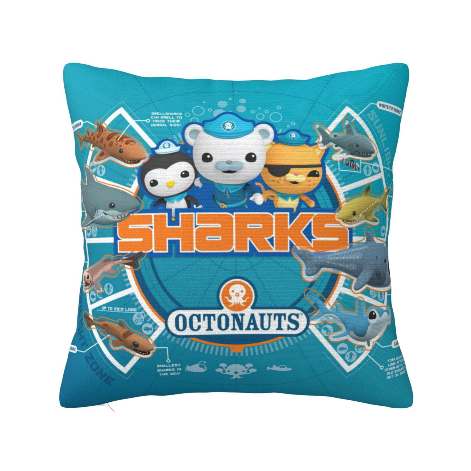 Octonauts Throw Pillow Covers 26"x26" Inch, Modern Decor Pillow Case ...