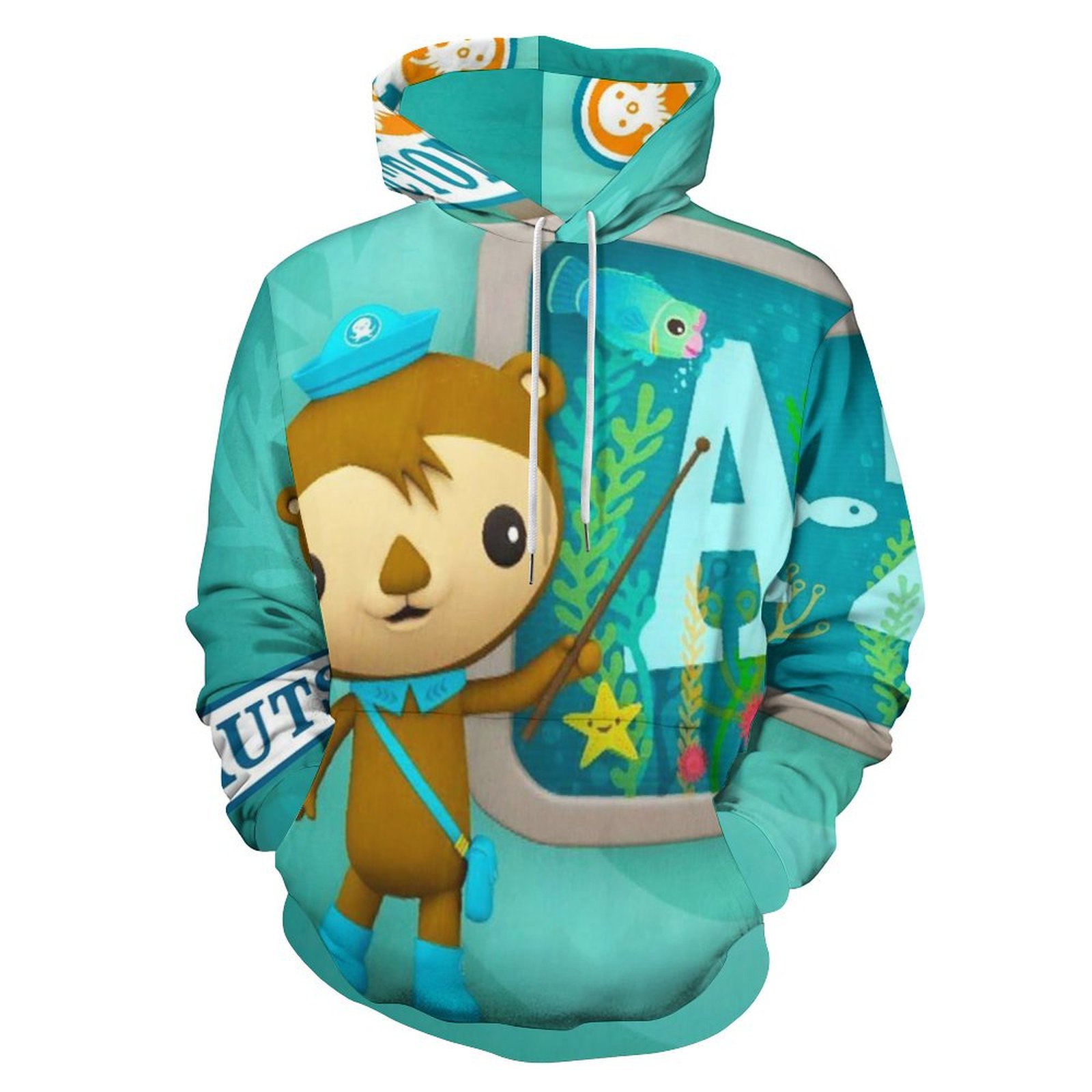 Octonauts Unisex Hoodies 3D Print Pullover Hooded Sweatshirt Hoodies ...
