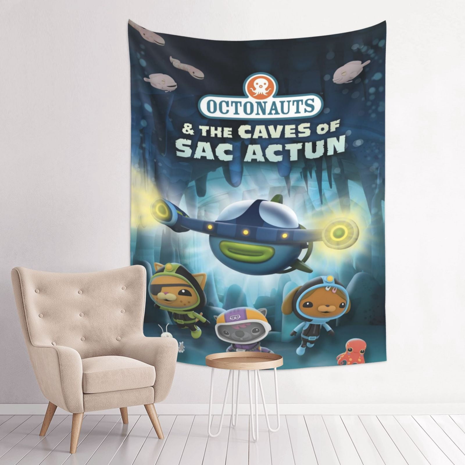 Octonau-t Wall Art Cartoon Tapestry Hanging In Bedroom Living Room Cafe ...