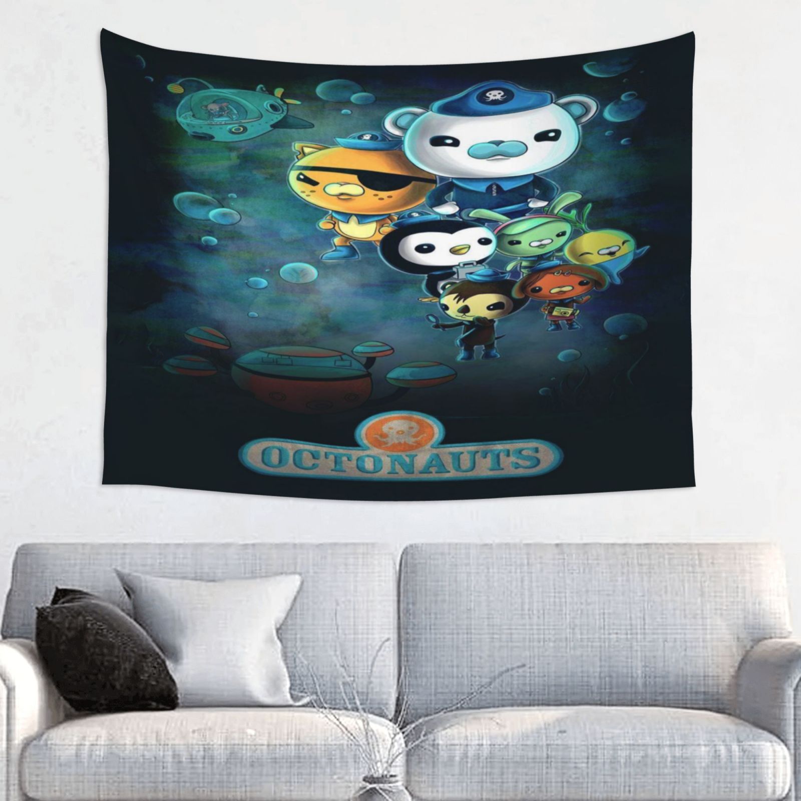 Octonau-t Wall Art Cartoon Tapestry Hanging In Bedroom Living Room Cafe ...