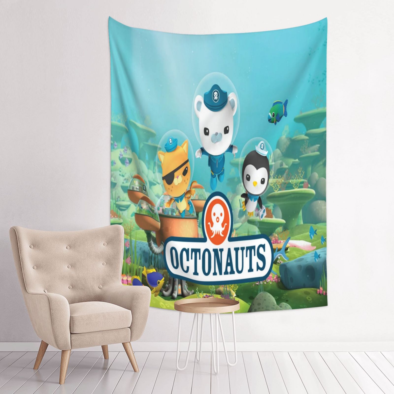 Octonau-t Wall Art Cartoon Tapestry Hanging In Bedroom Living Room Cafe ...
