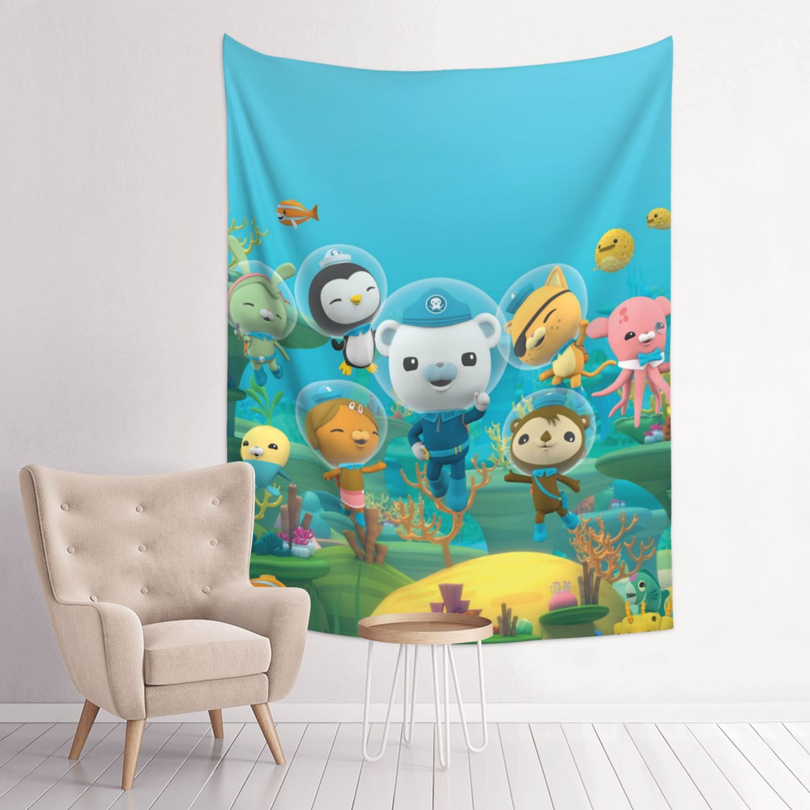 Octonau-t Wall Art Cartoon Tapestry Hanging In Bedroom Living Room Cafe ...