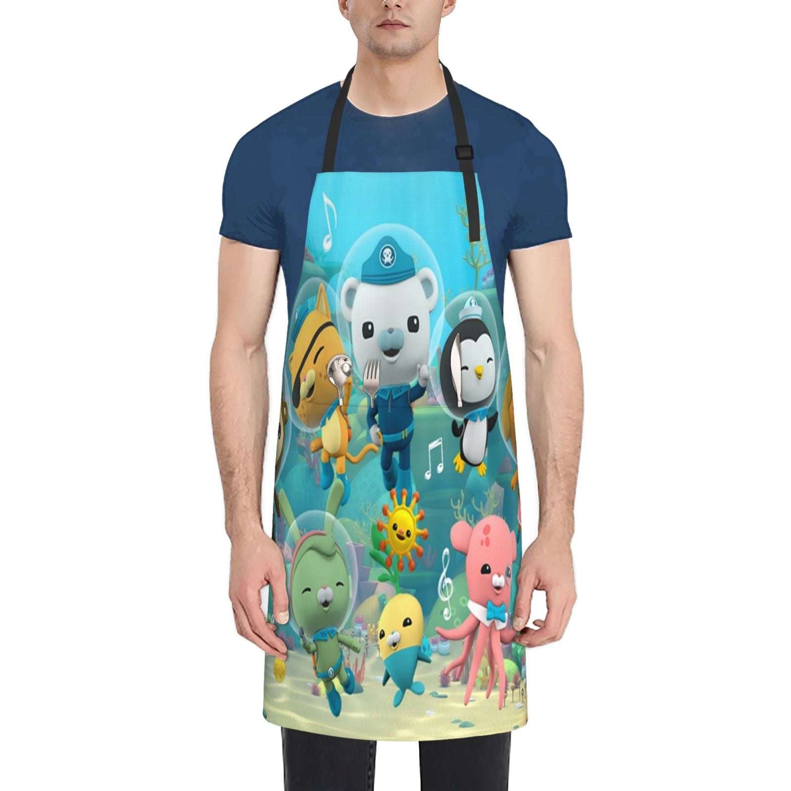 Octonauts Waterproof Cooking Aprons, Adjustable Bib Soft Chef Apron ...