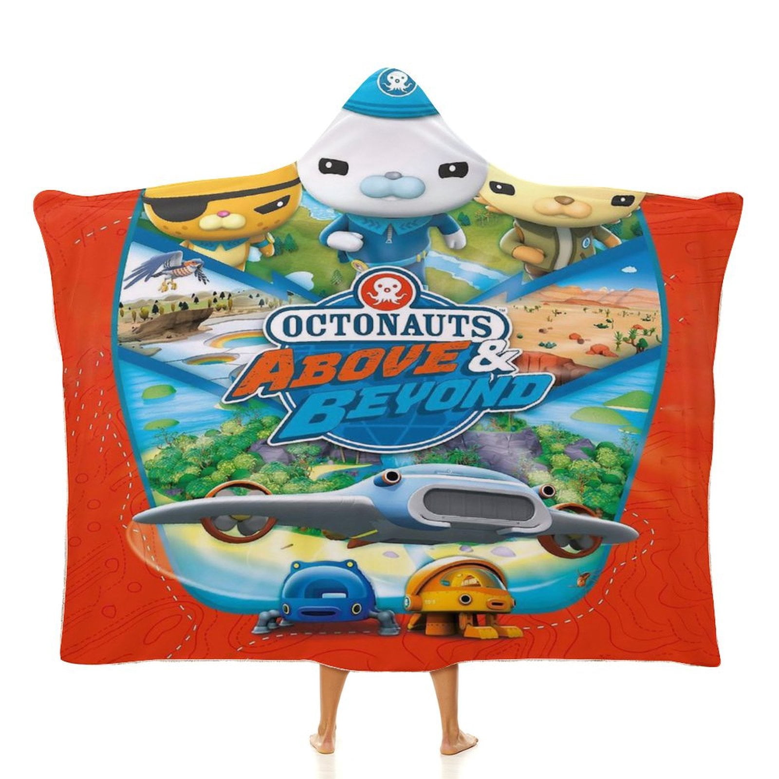 Octonauts Wearable Blanket Hoodie Throw Blanket Robe Cloak Blanket 50 ...