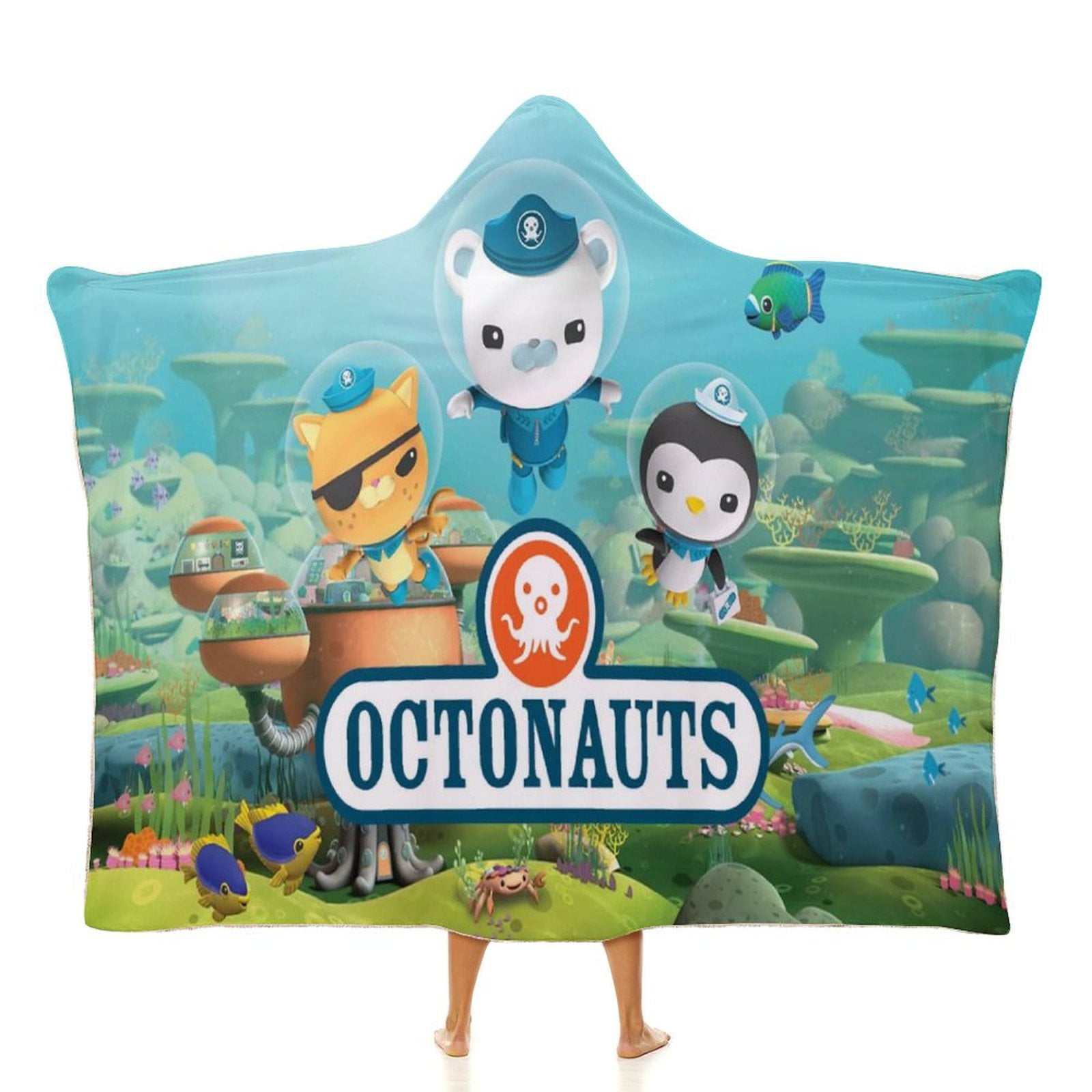 Octonauts Wearable Blanket Hoodie Throw Blanket Robe Cloak Blanket 50 ...
