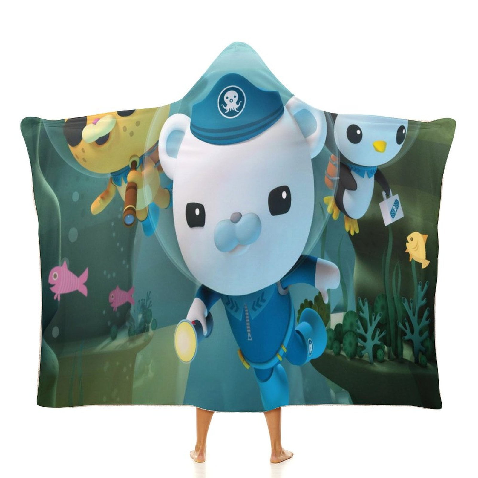 Octonauts Wearable Blanket Hoodie Throw Blanket Robe Cloak Blanket 60 ...