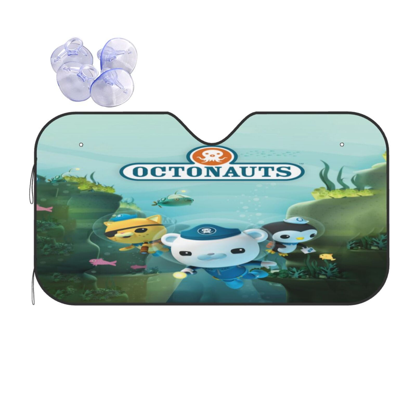 Octonauts Windshield Sun Shade Front Protector Folding Car Sun Visor ...