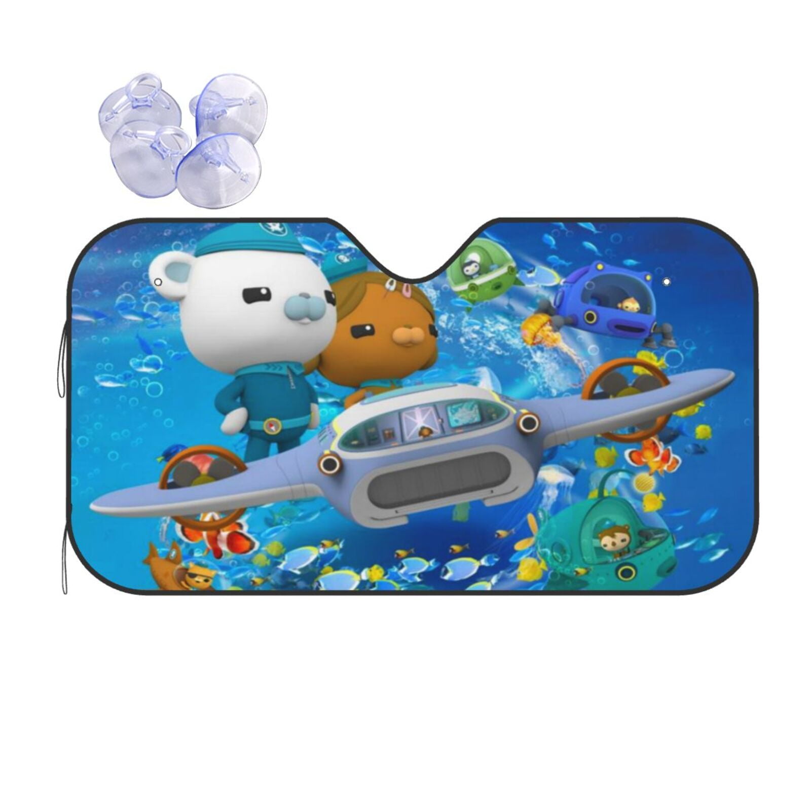 Octonauts Windshield Sun Shade Front Protector Folding Car Sun Visor ...