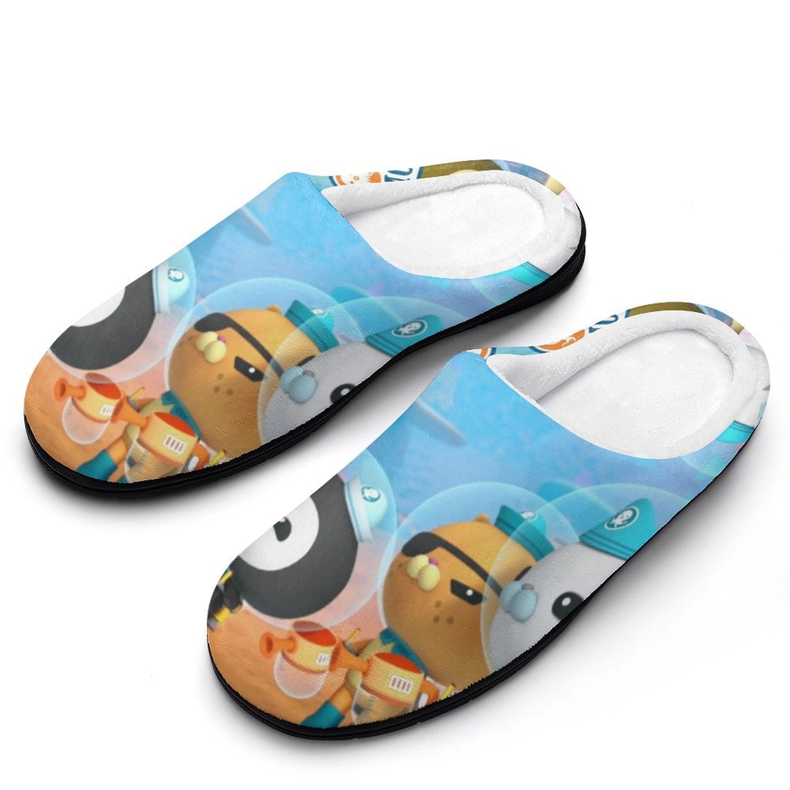 Octonauts Womens Slippers Anti-slip Fluffy Fuzzy House Slippers Warm ...