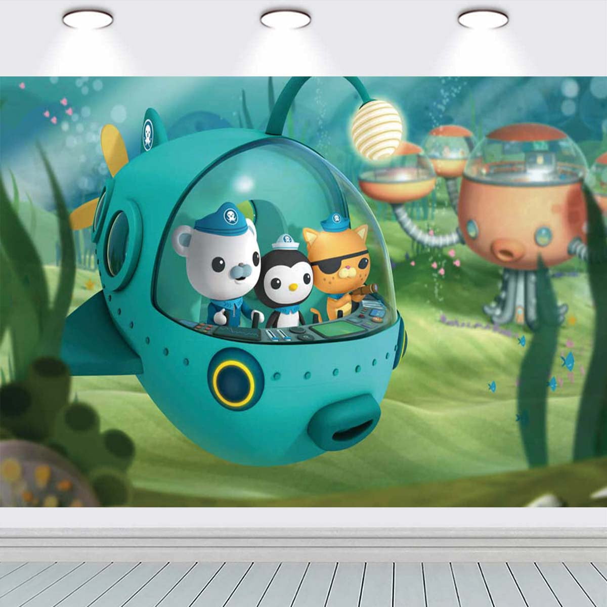 Octonauts school Backdrop Party Supplies Taspestry Background Banner ...