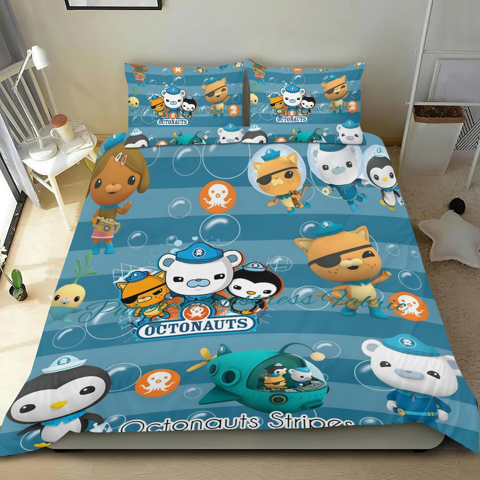 Octonauts-themed Bed Sheet Set Three Piece Set Comfortable And Skin ...