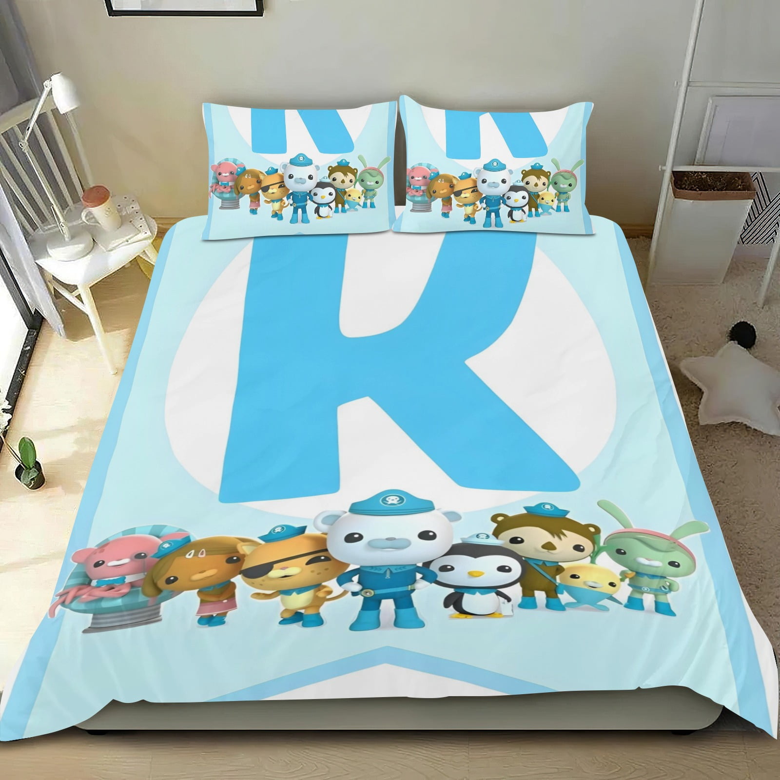 Octonauts Themed Bed Sheet Set Three Piece Set 53x79 Inches Comfortable ...