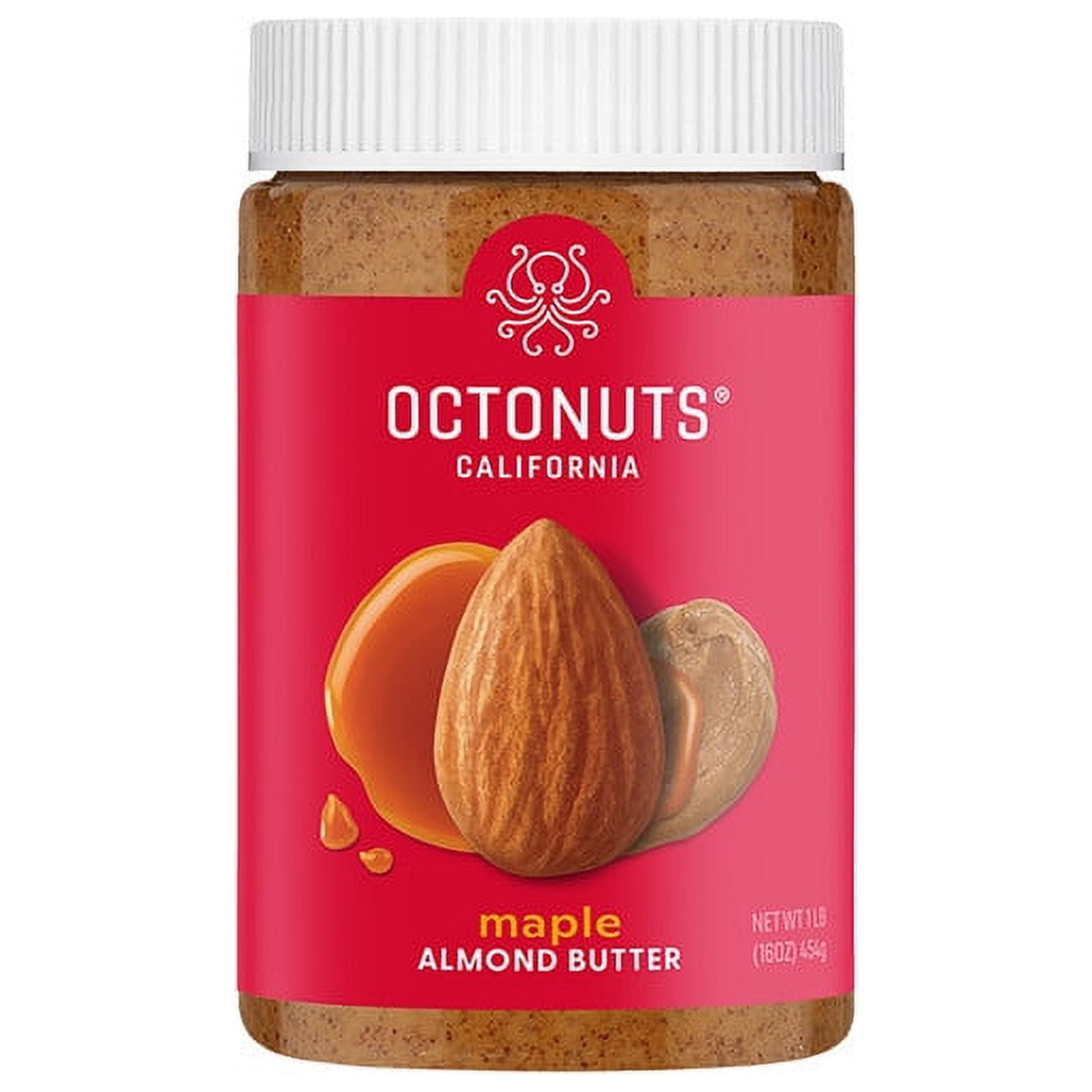 Octonuts Dry Roasted Maple Almond Nut Butter 16oz - Pure Creamy Nut ...