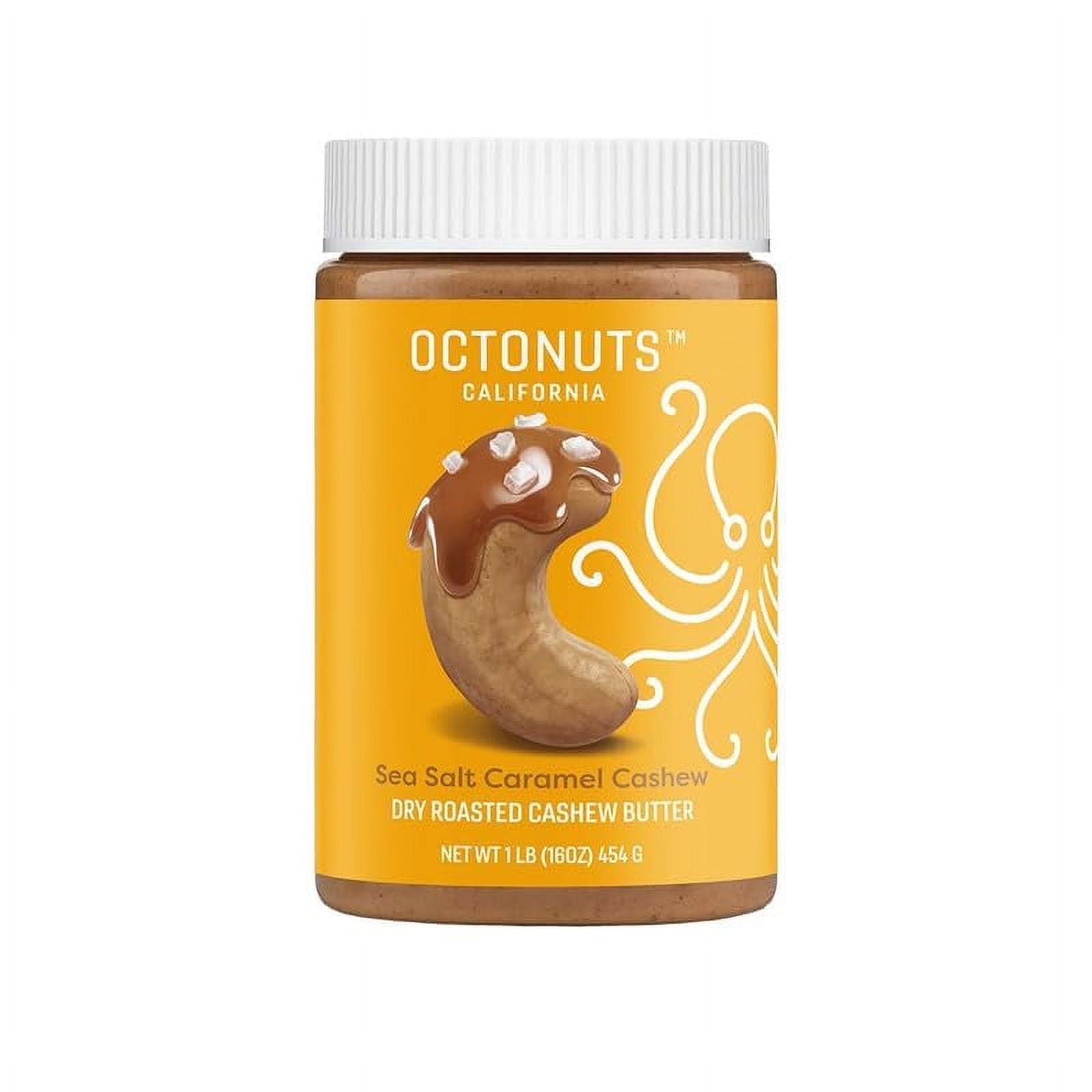 Octonuts Dry Roasted Sea Salt Caramel Cashew 16oz Nut Butter - Pure ...