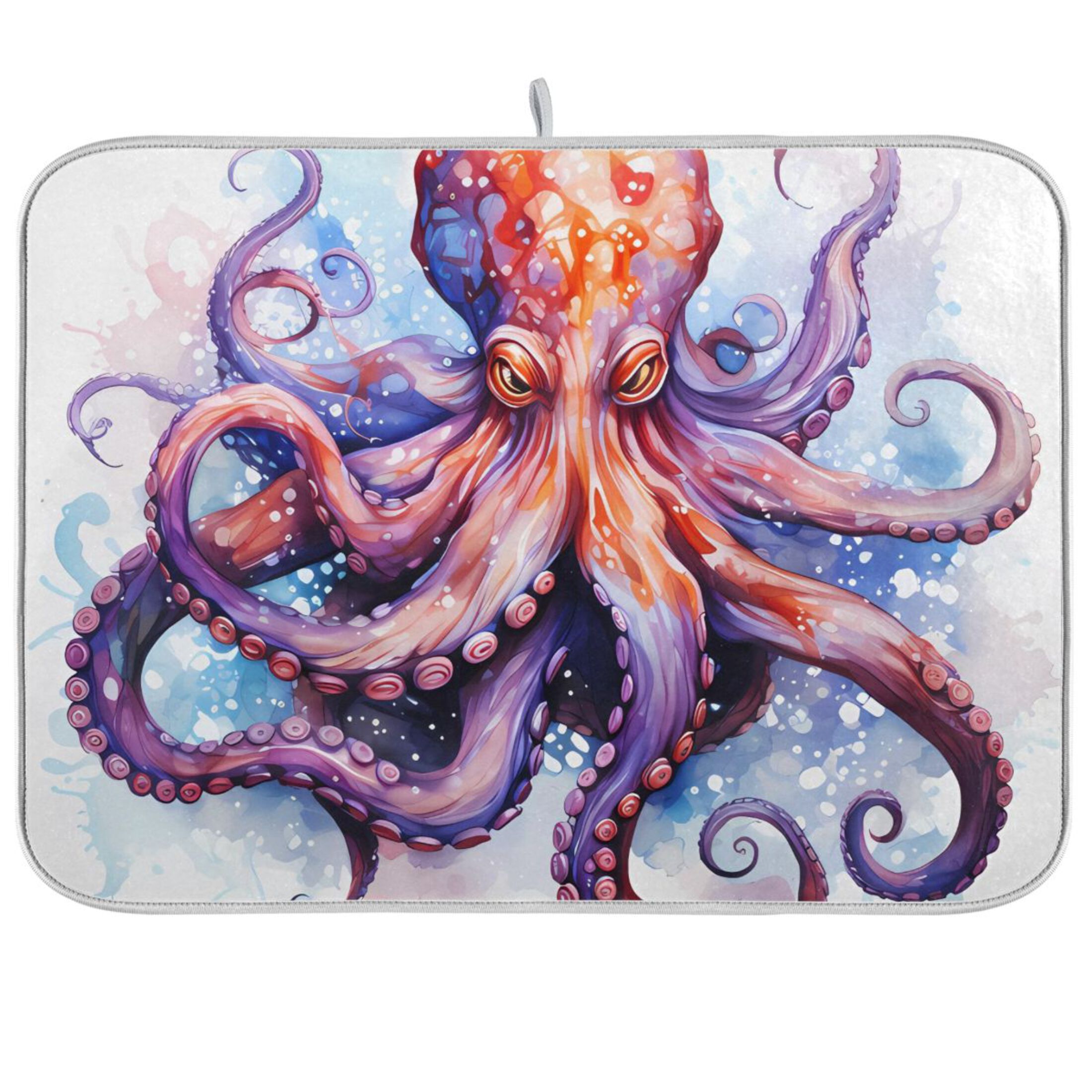 Octopues Dish Drying Mat Microfiber Kitchen Pad Large Counter Absorbent ...