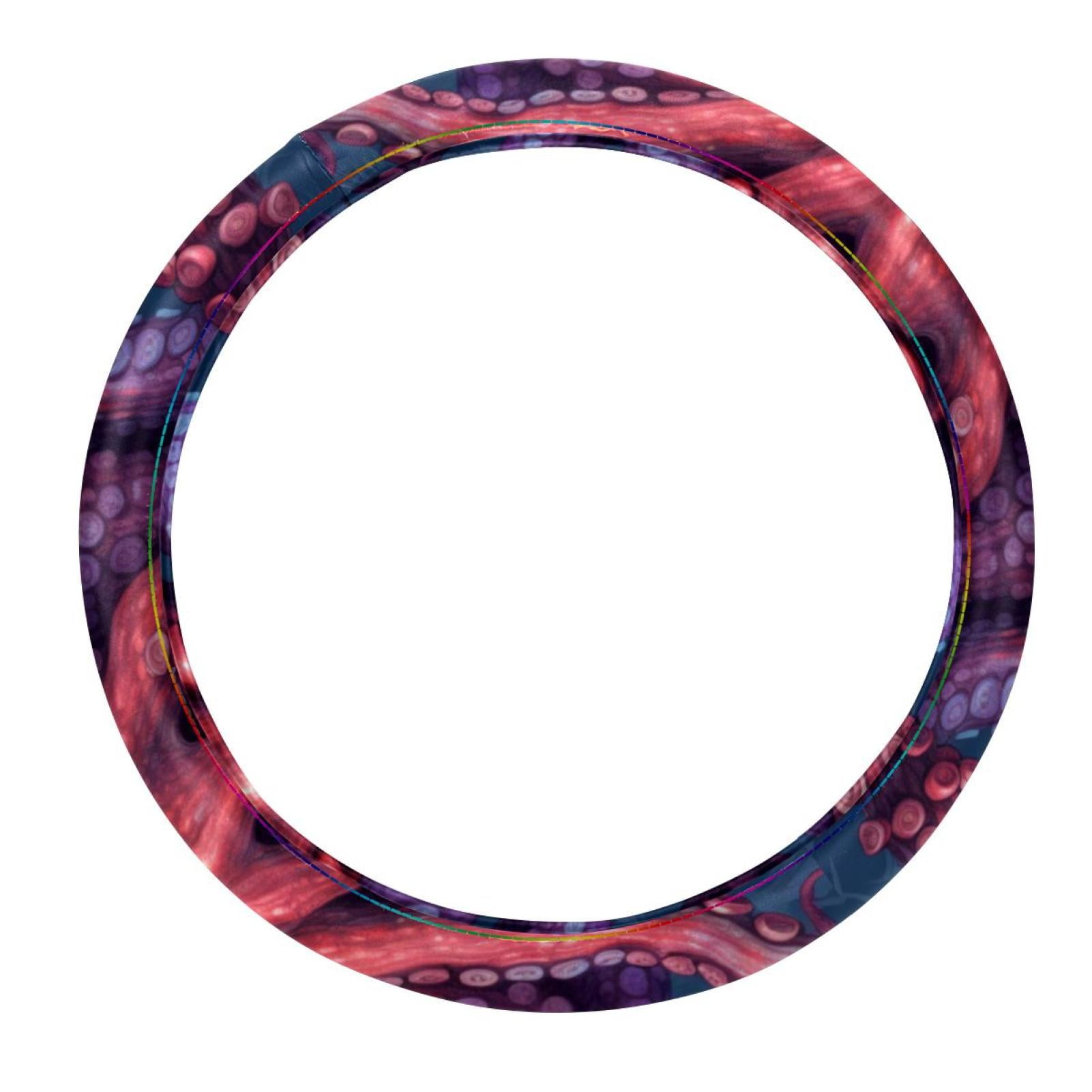 Octopus 14.5 Inch Printing PVC Leather Steering Wheel Cover Auto ...