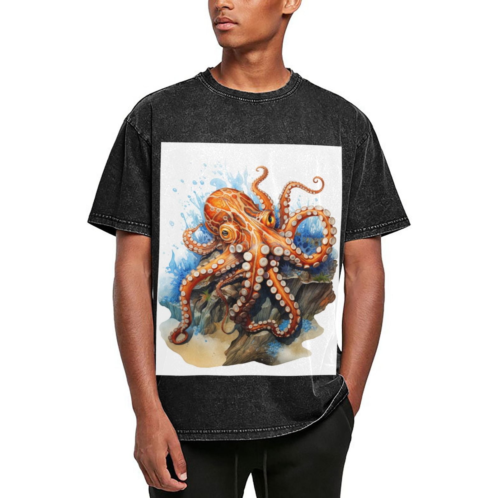 Octopus (91) Leather Coasters With Leather Holder Set Of 6 - Walmart.com