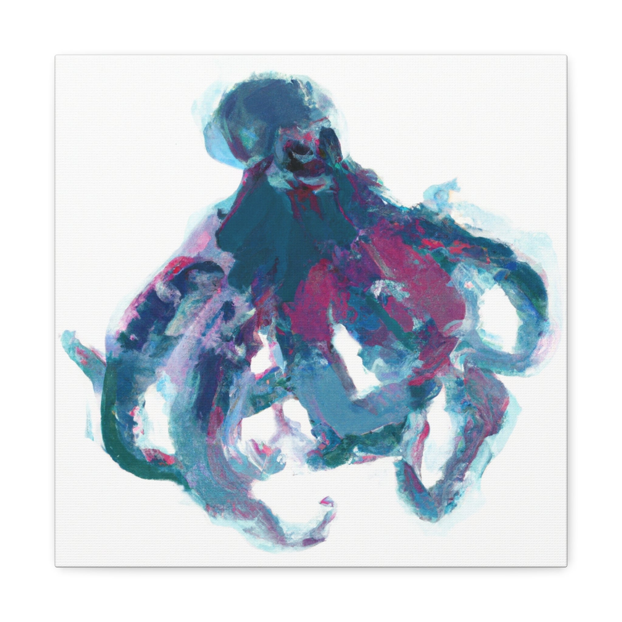 Octopus Abstract Expression - Canvas - Walmart.com