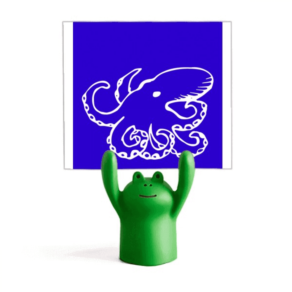 Octopus Aquatic Food Art Deco Fashion Memo Holder Cartoon Animal Frog ...