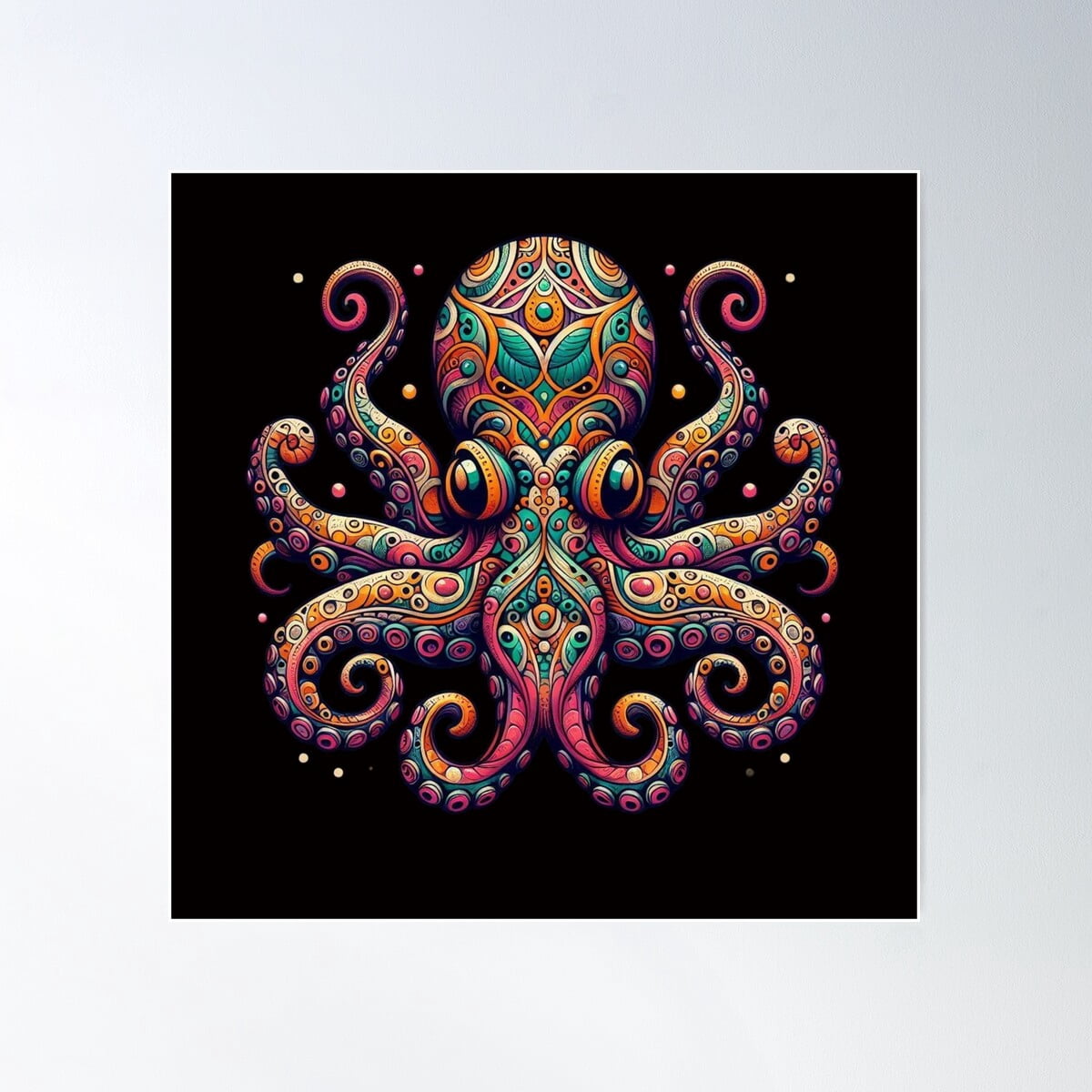 Octopus Avatar. Poster Wall Art, Modern Wall Decor For Living Room ...