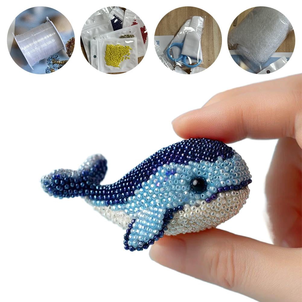 Octopus Bead Embroidery Kit,Beginner-Friendly 3D Ocean Animals DIY ...