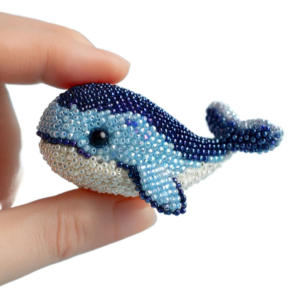 Octopus Bead Embroidery Kit, Beginner-Friendly Sea Creature Beaded ...