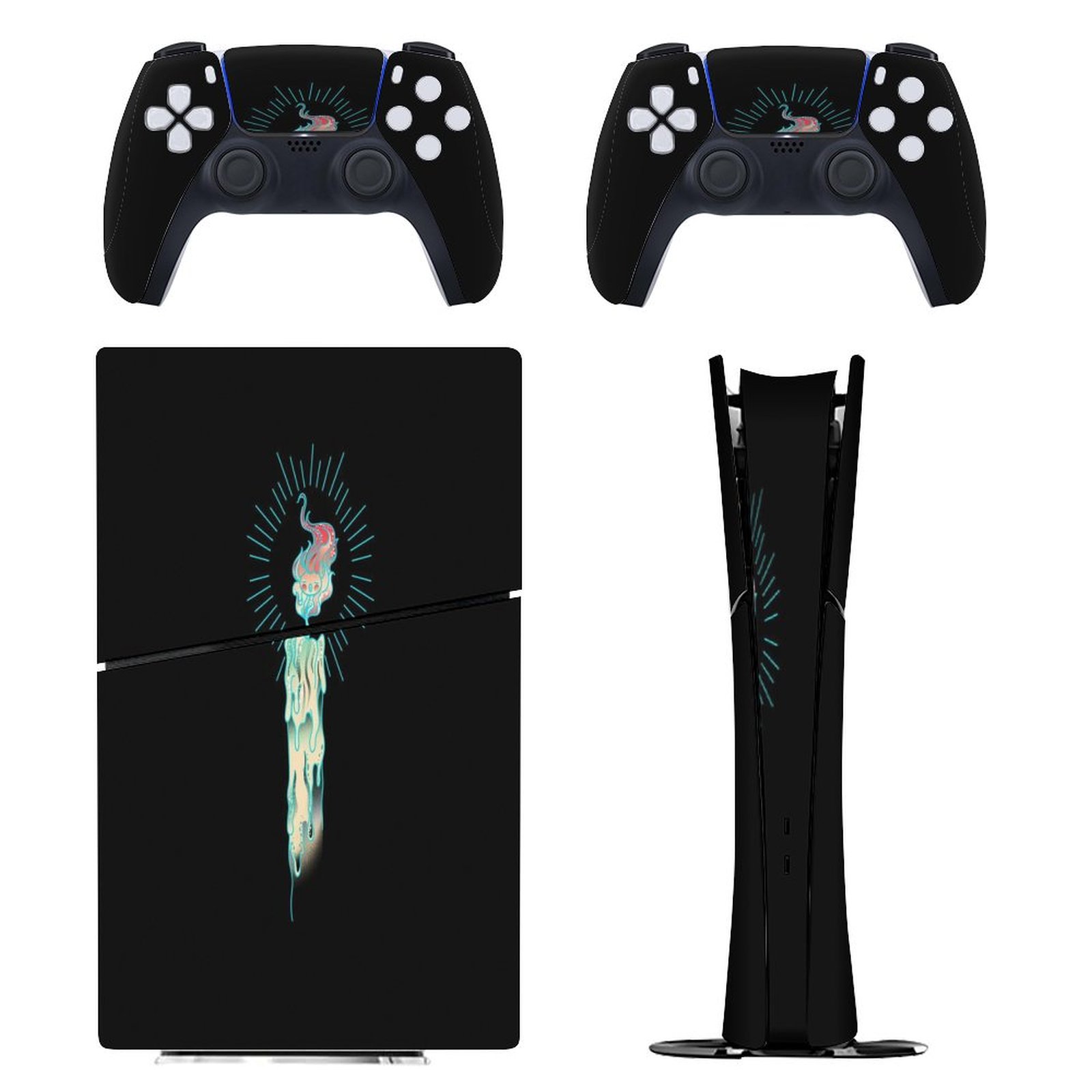 Octopus Candle PS5/PS5 Slim Digital Disc Skin Sticker For Console And ...