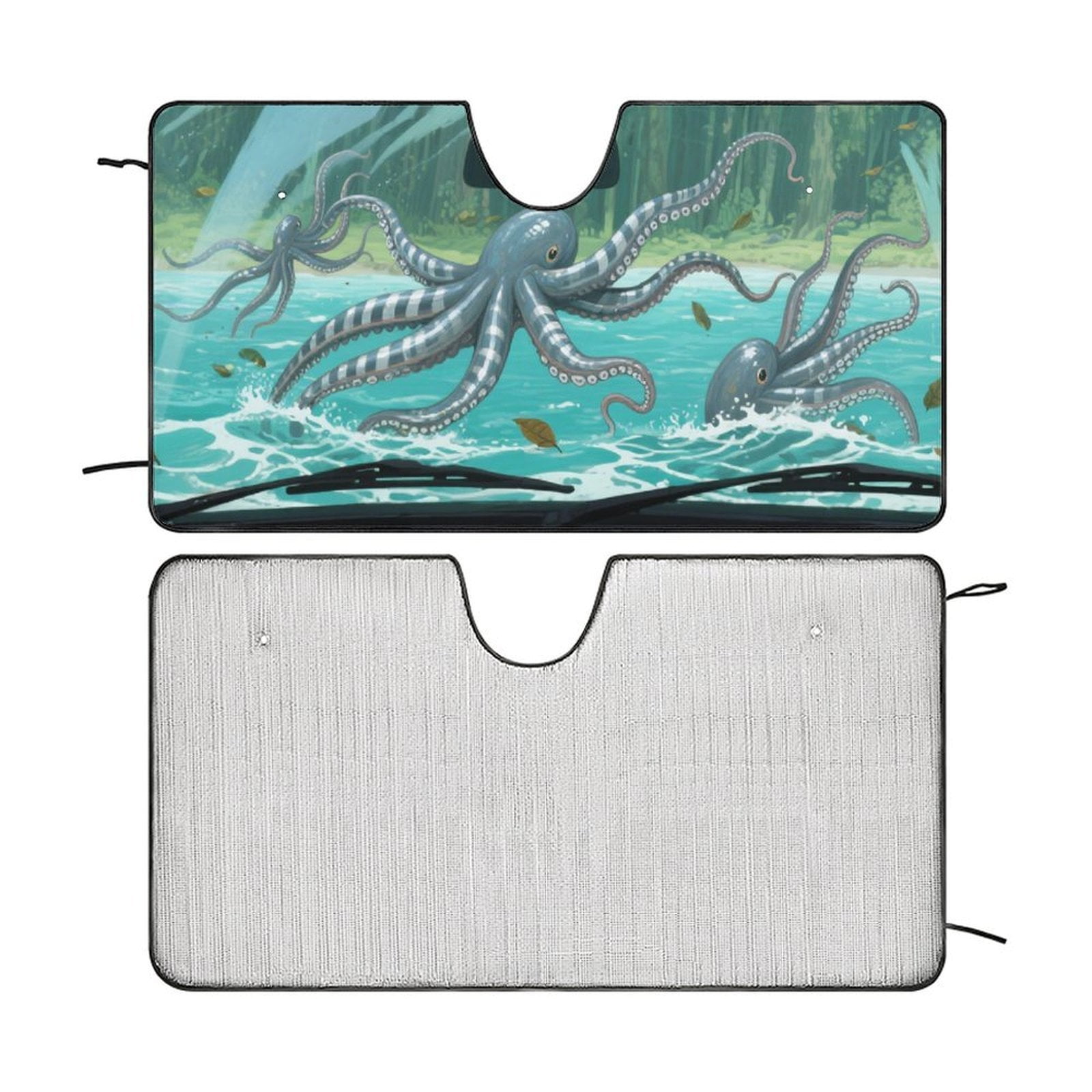 Octopus Car Windshield Sun Shade for Front Window, Sun Protector for UV ...