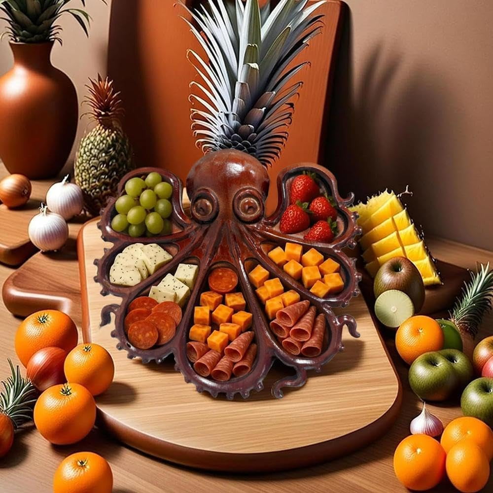 Octopus Charcuterie Platter – Gift for Seafood Lovers,Novelty Unique ...