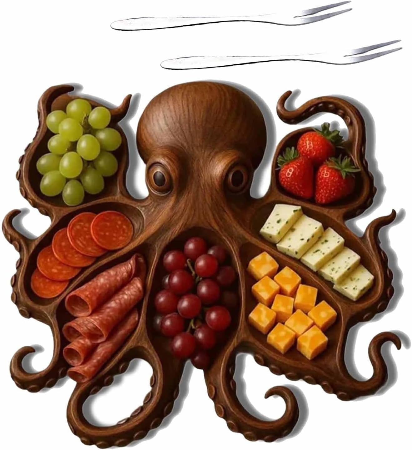 Octopus Charcuterie Platter – Gift for Seafood Lovers, Novelty Uniquel ...
