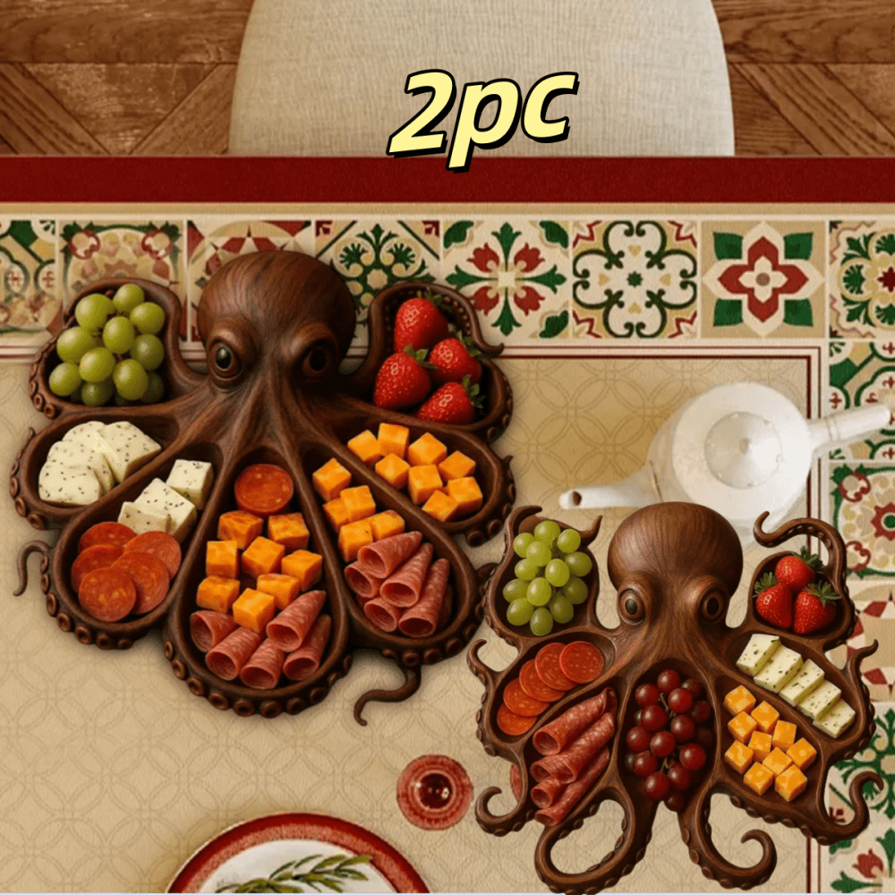 Octopus Charcuterie Platter – Gift for Seafood Lovers, Ocean Theme ...