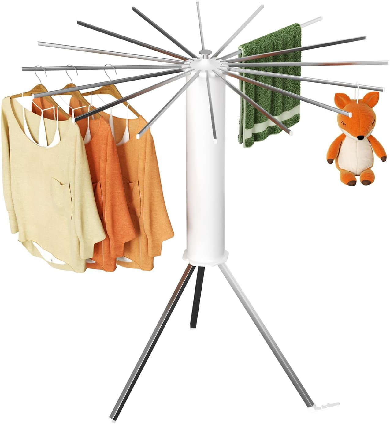 Octopus Clothes Drying Rack Foldable,Space Saving Tripod Laundry Drying ...