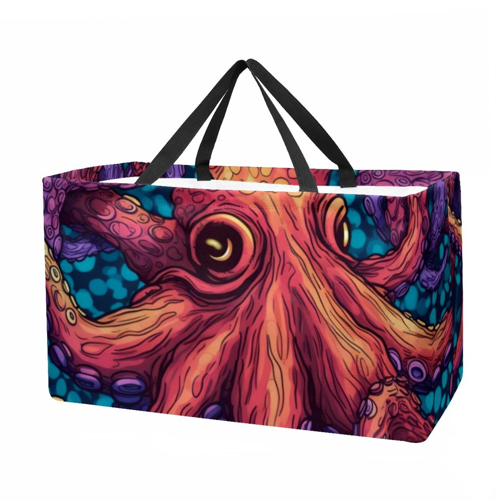 Octopus Collapsible Oxford Cloth Storage Bins Toy Basket Tote Bag ...