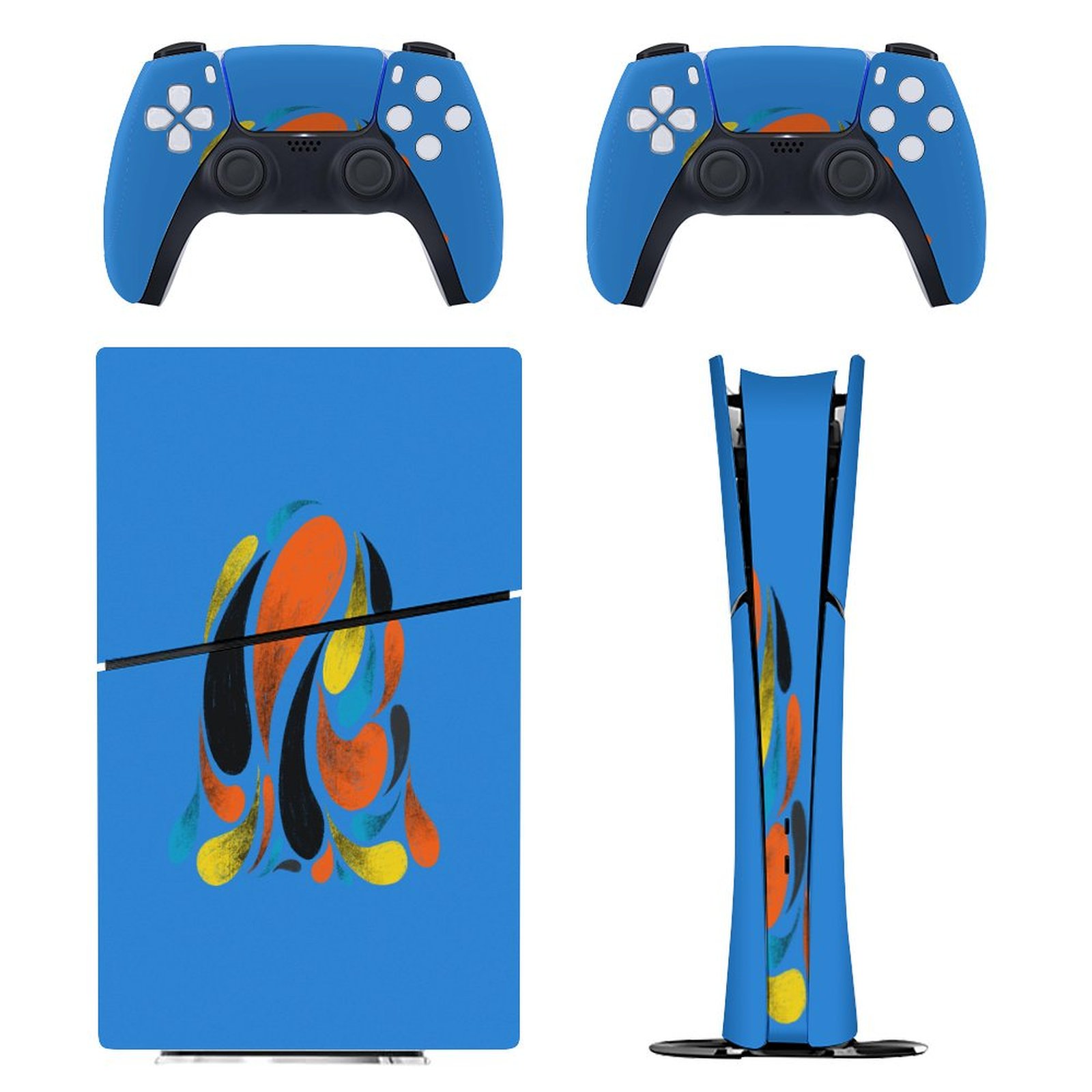 Octopus Colorful PS5/PS5 Slim Digital Disc Skin Sticker For Console And ...