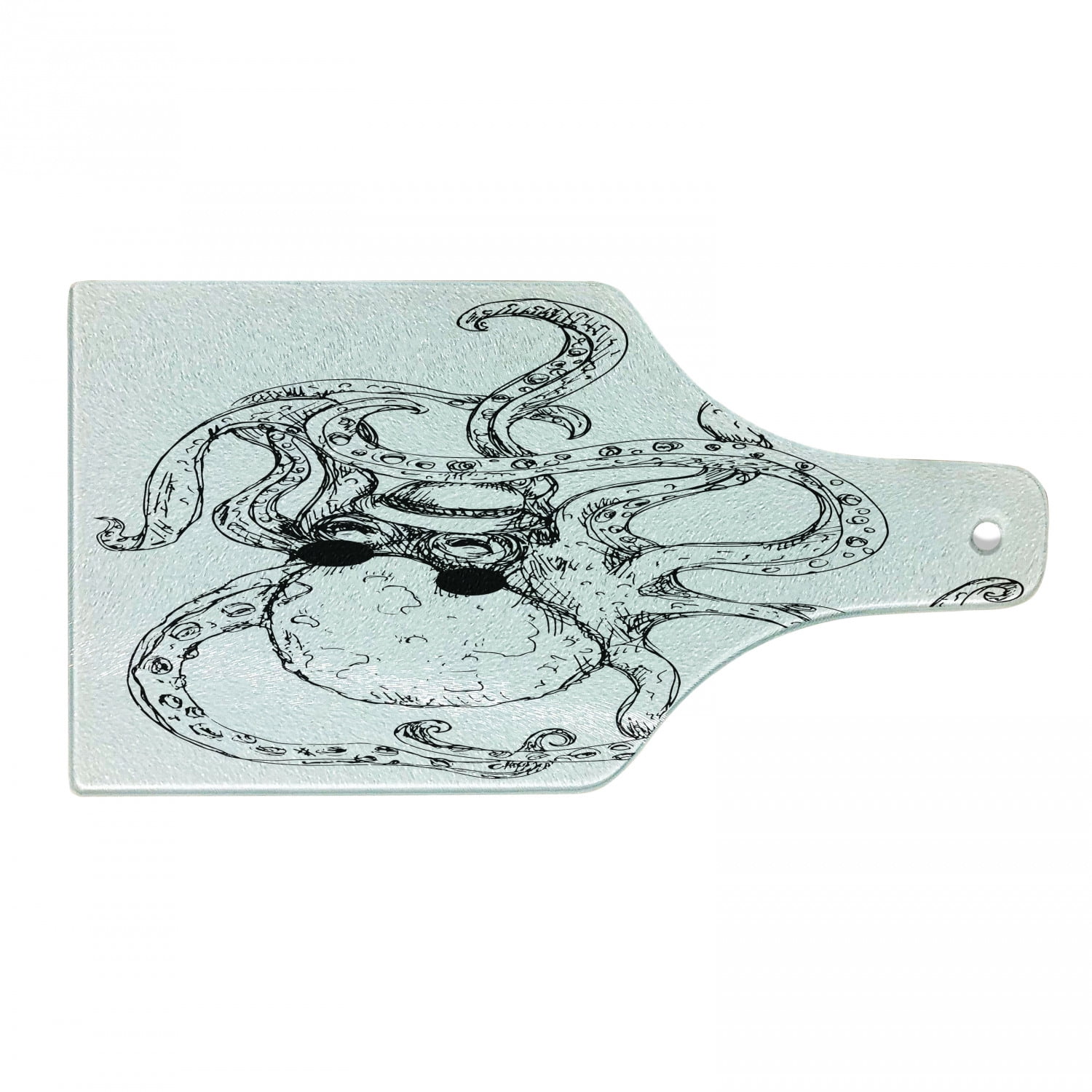 Octopus Cutting Board, Hipster Octopus Tattoo Style Art Undersea ...