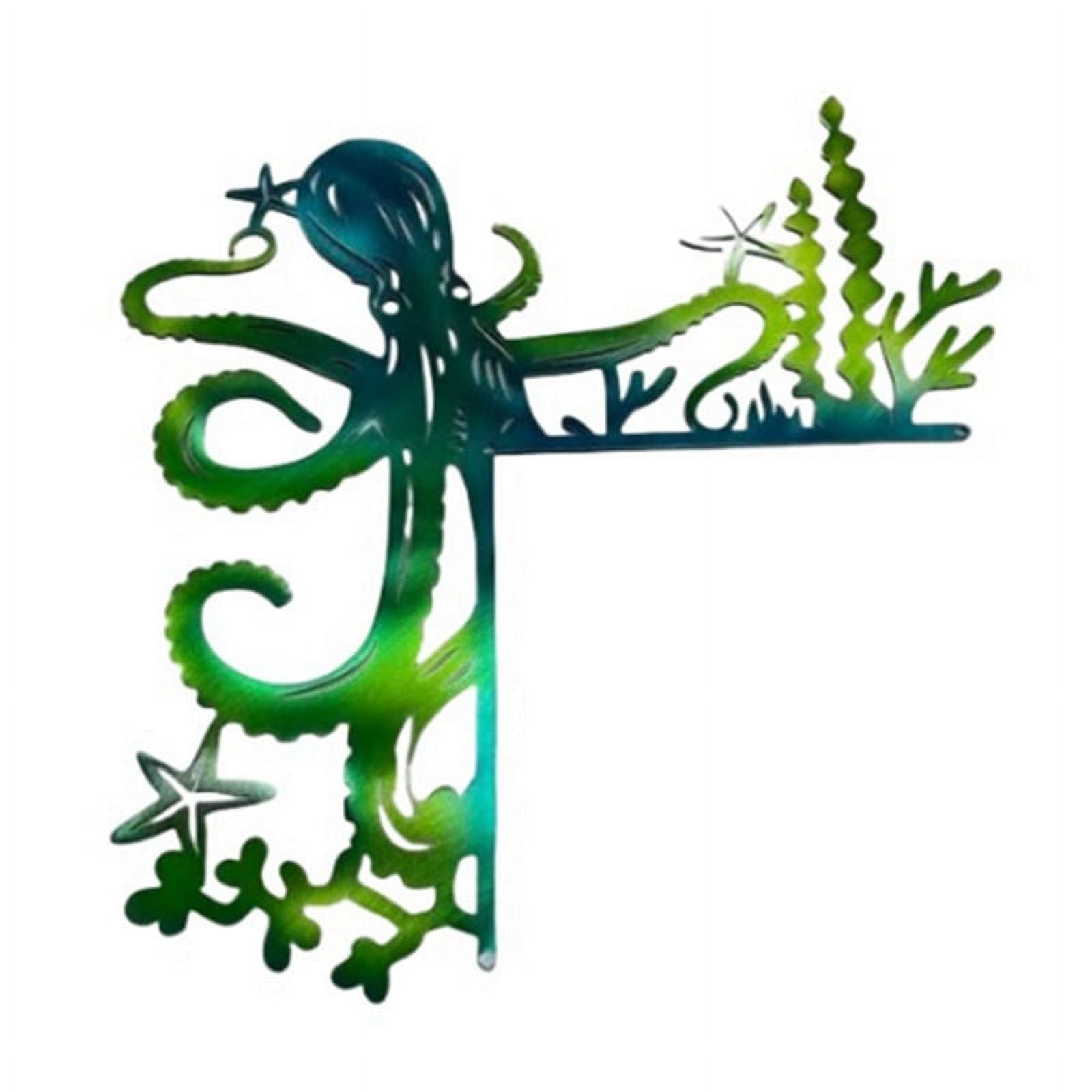 Octopus Door Frame Decoration, Double Sided Silhouette, Metal Door ...