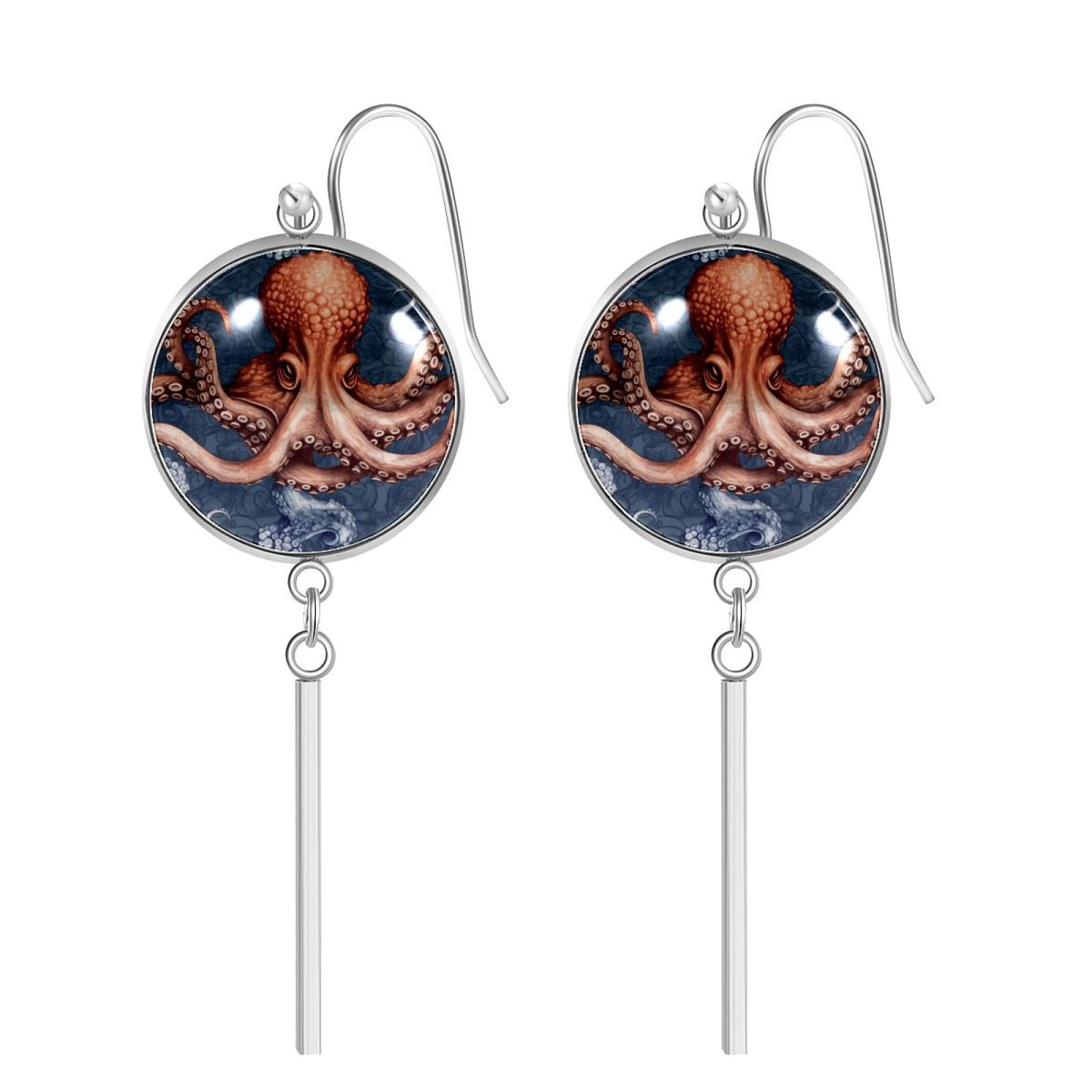 Octopus Elegant Earring Set with Stunning Patterns - for Showcasing ...