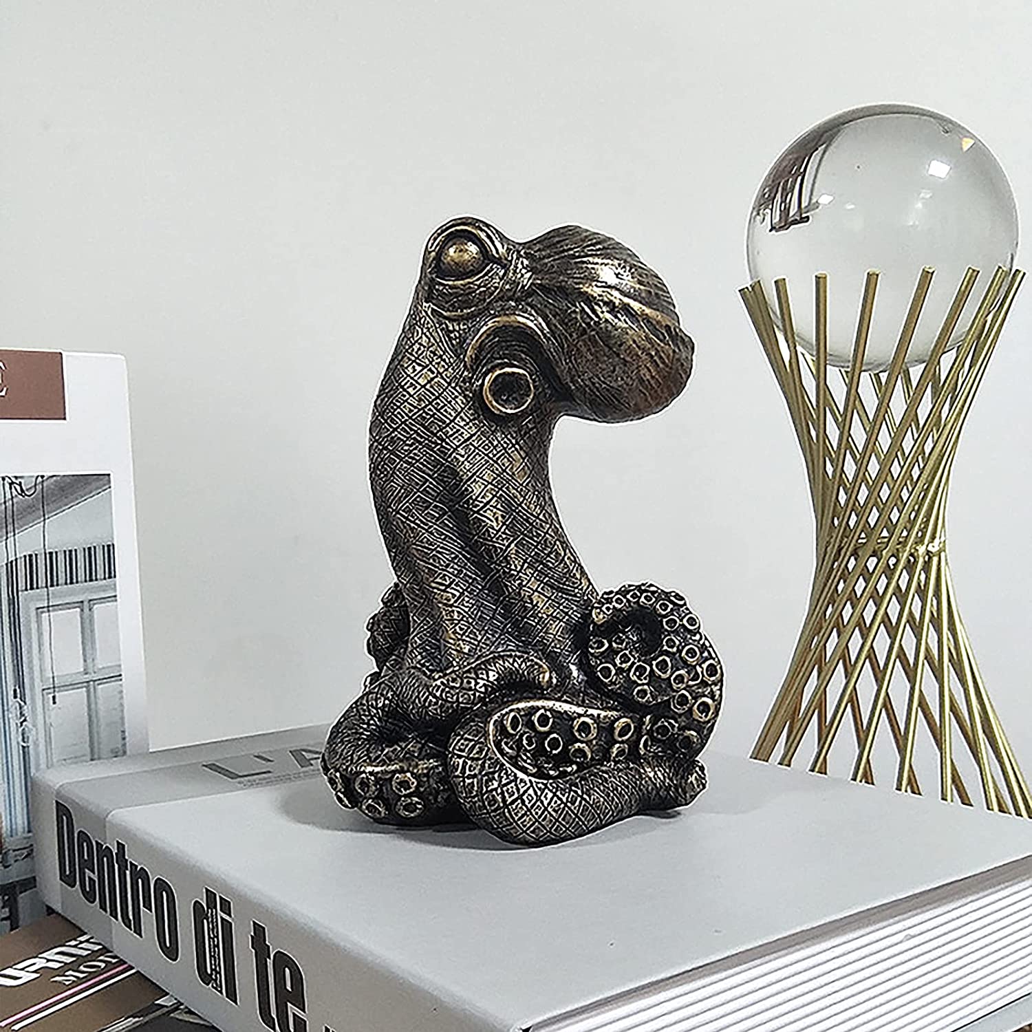 Octopus Flower Pot Decor Resin Craft Flower Vase,Unique Eye-catching ...