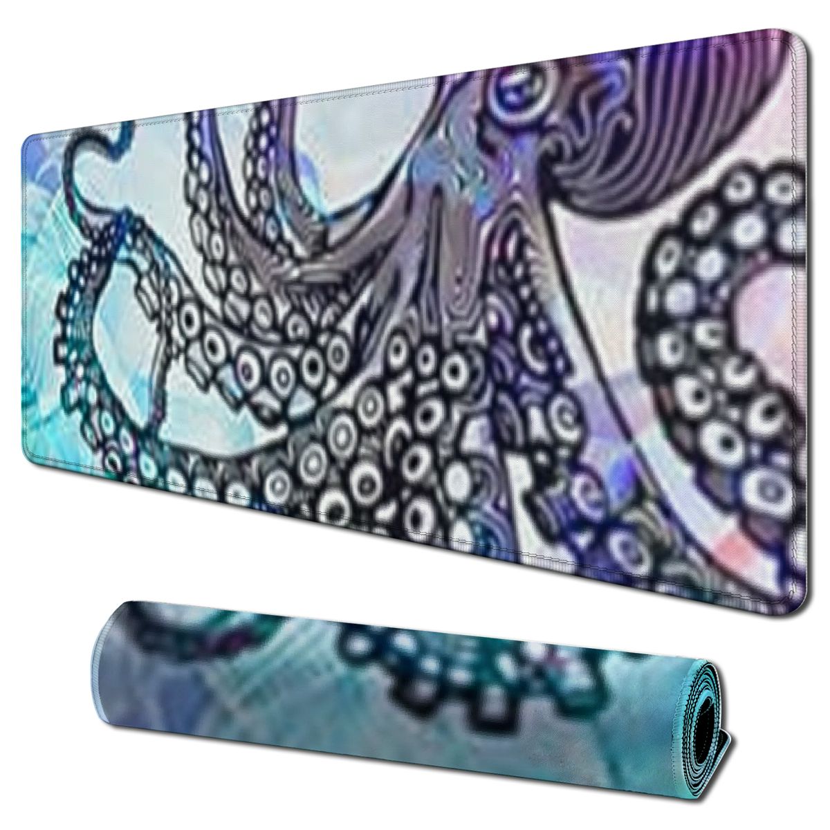 Octopus Gaming Mouse Pad,Moon Star Desk Mat Large Mouse Pad Computer ...