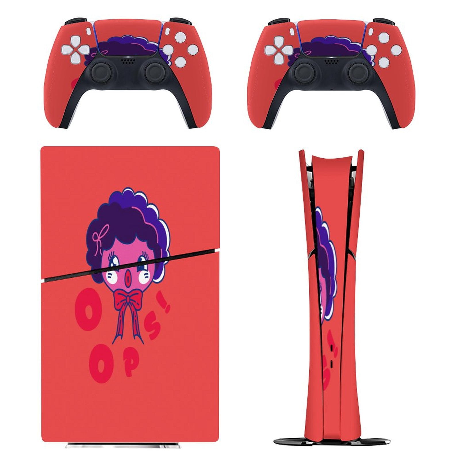 Octopus Girl PS5/PS5 Slim Digital Disc Skin Sticker For Console And ...