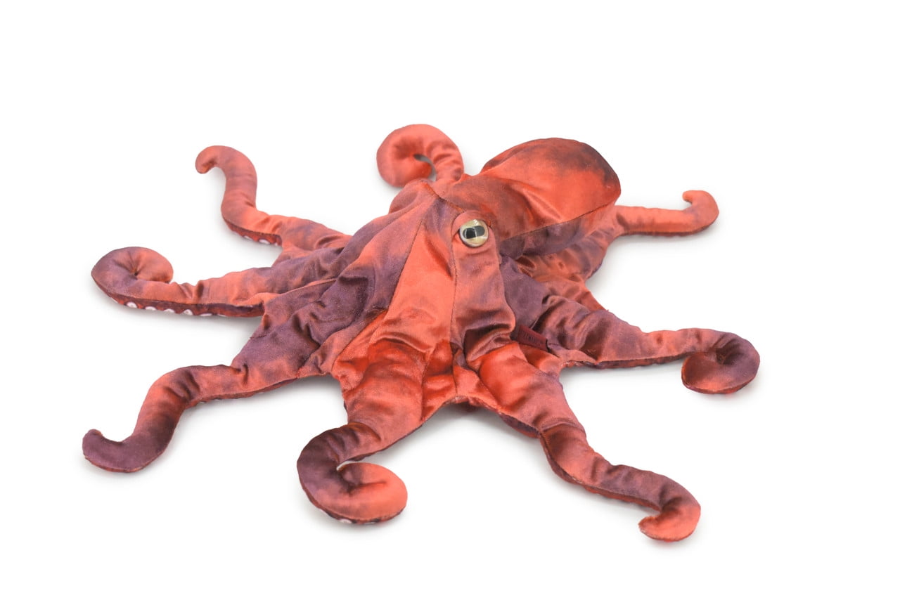 Octopus Hand Puppet, Full Body Red Octopus, Very Nice Plush Octopi ...