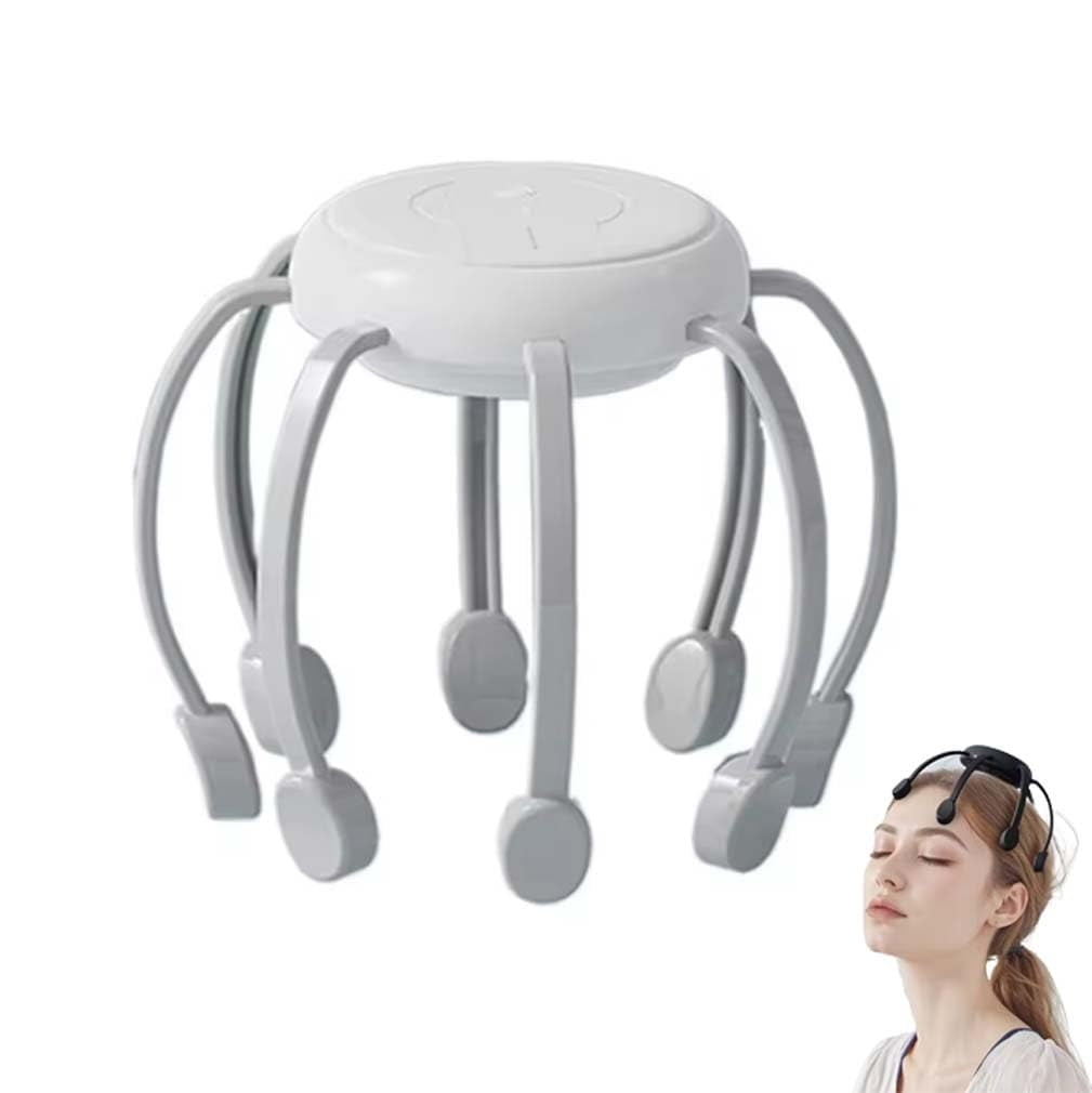 Octopus Head Massager with 5 Modes, 360-Degree Scalp Massager for ...