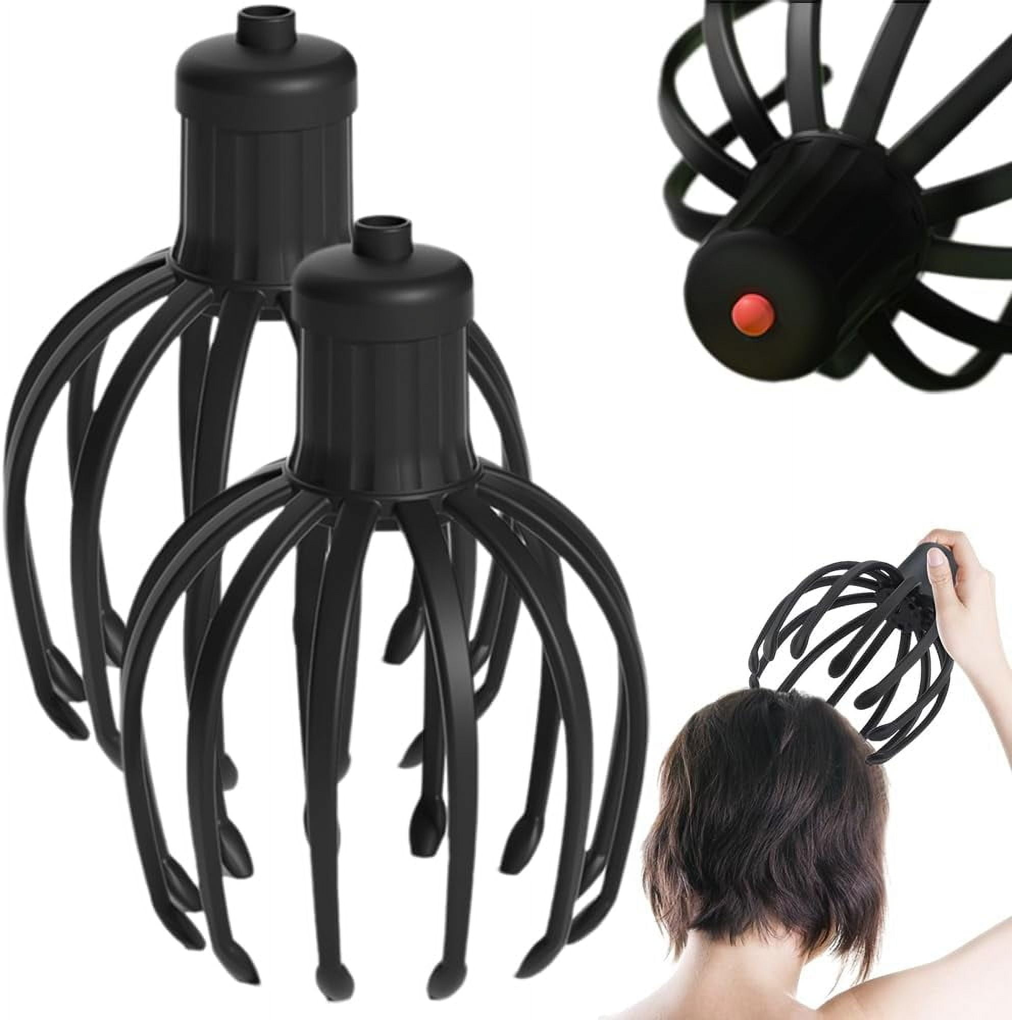 Octopus Head Massager Scalp, Electric Scalp Massager with 12 ...