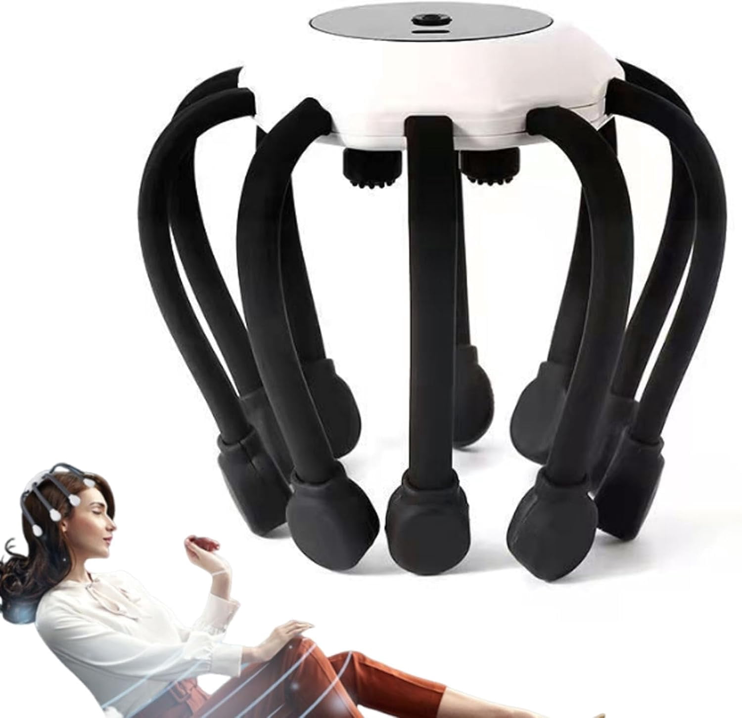 Octopus Head Massager Scalp, Head Massager Scalp Stress Relax, Electric ...