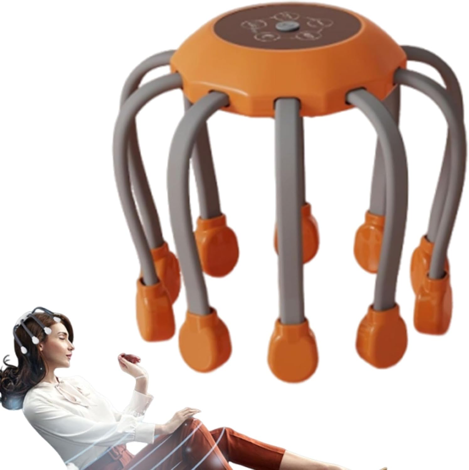 Octopus Head Massager Scalp, Head Massager Scalp Stress Relax, Electric ...