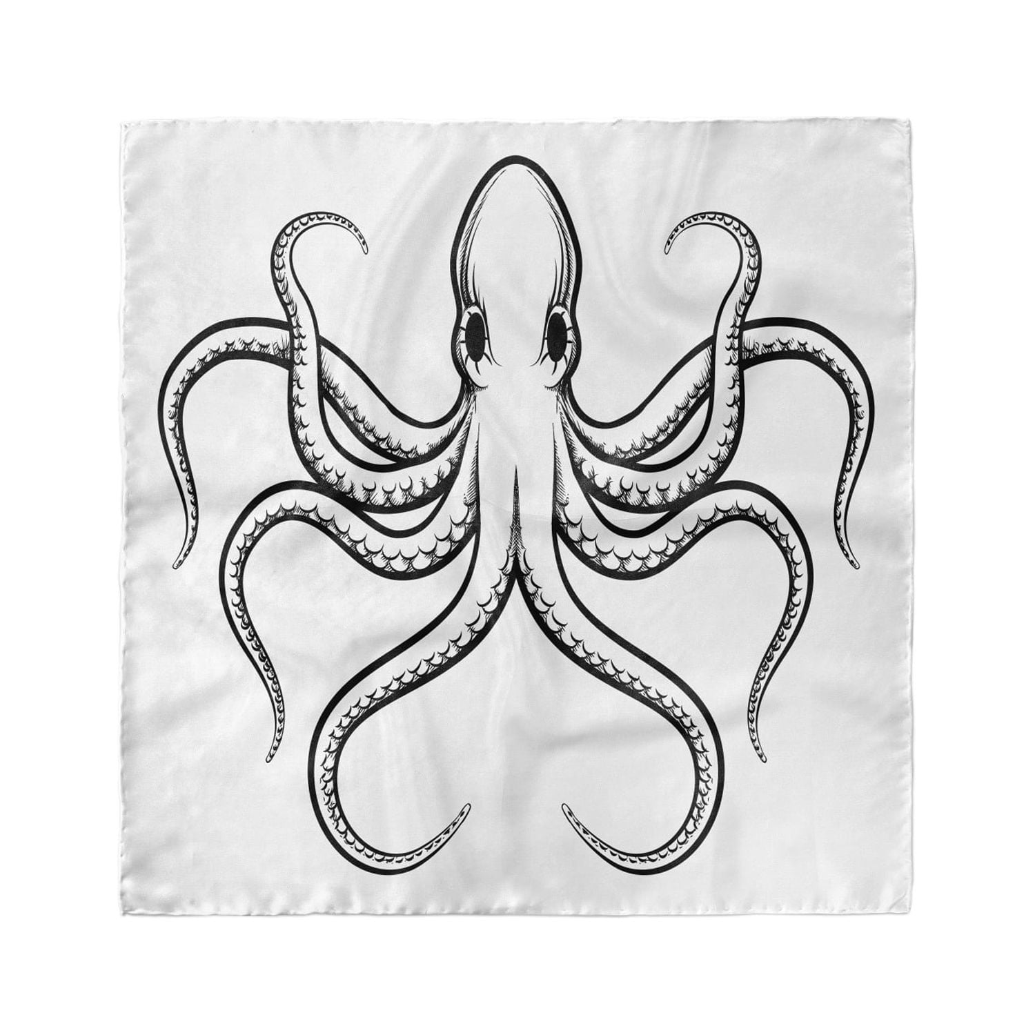 Octopus Head Scarf, Sea Animal as Monster Art, Head Wrap, 3 Sizes, by ...